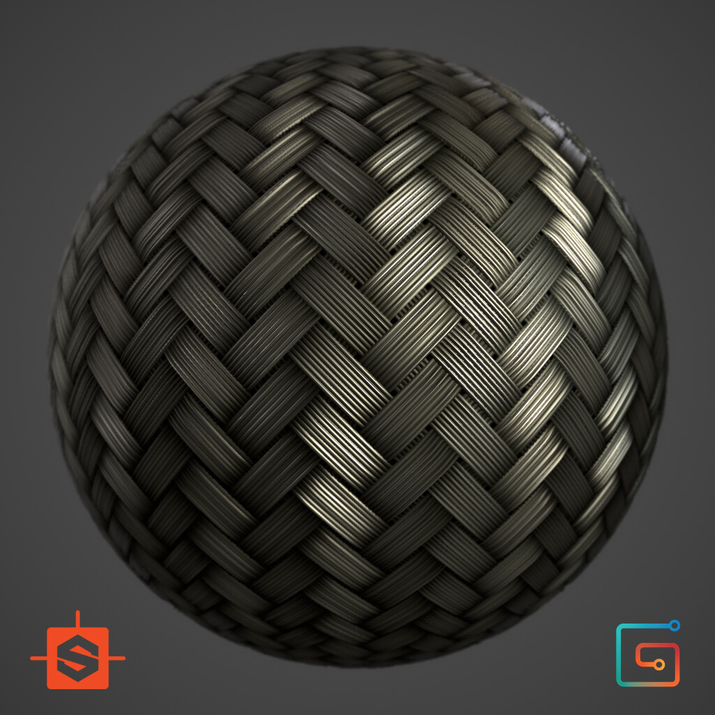 ArtStation - Substance Designer Steel Weave Material