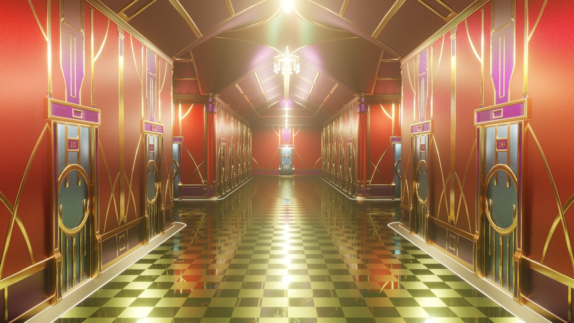 ArtStation - Akihabara Guild Hall (Hallways)