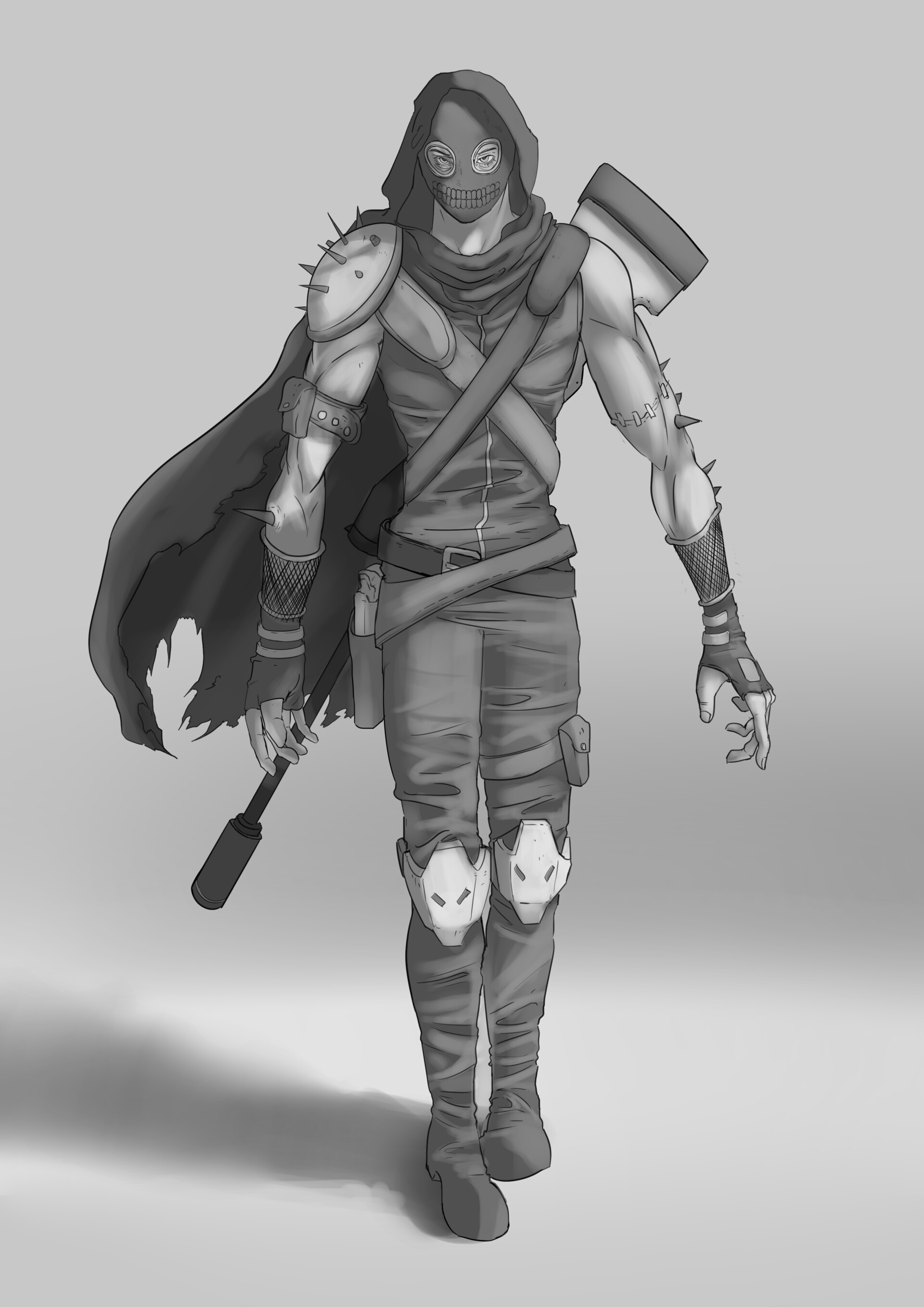 ArtStation - A few B&W Characters