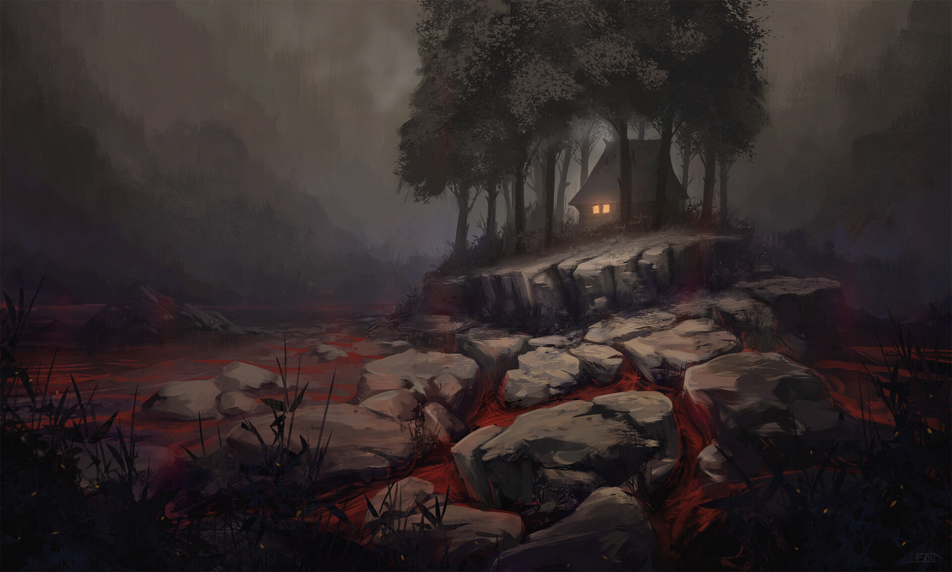 ArtStation - Red swamp dweller