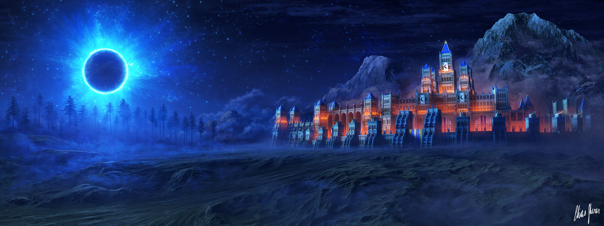 Fortress in Eternal Darkness by Elias Stern : r/ImaginaryArchitecture