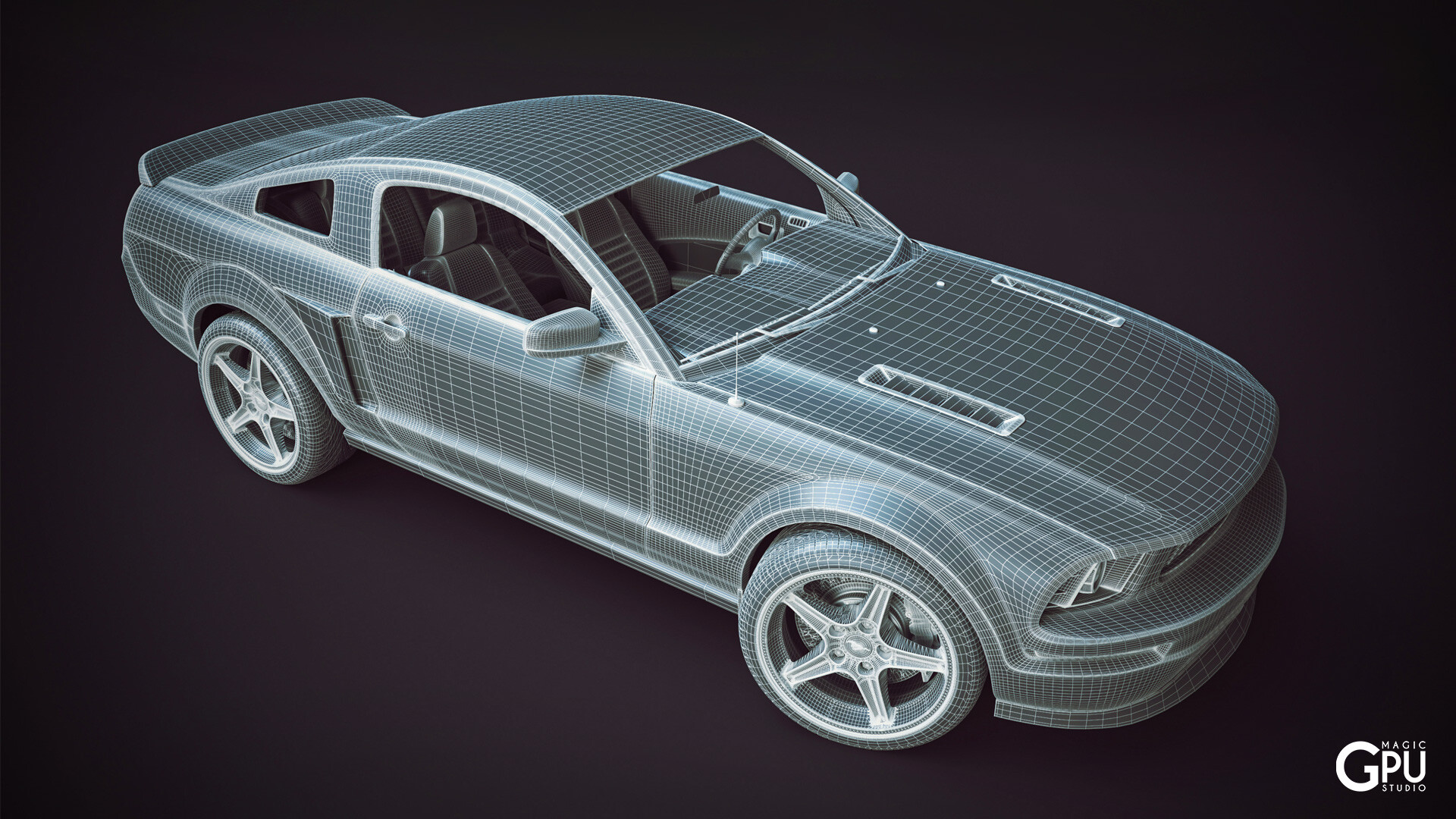 ArtStation - Mustang 2015 3D model