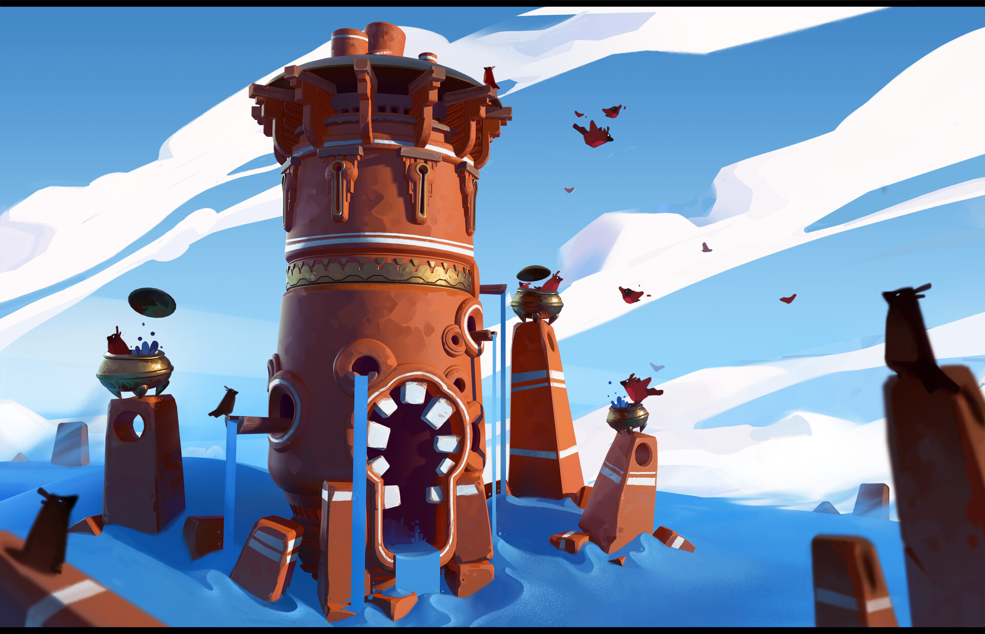 ArtStation - The bird tower