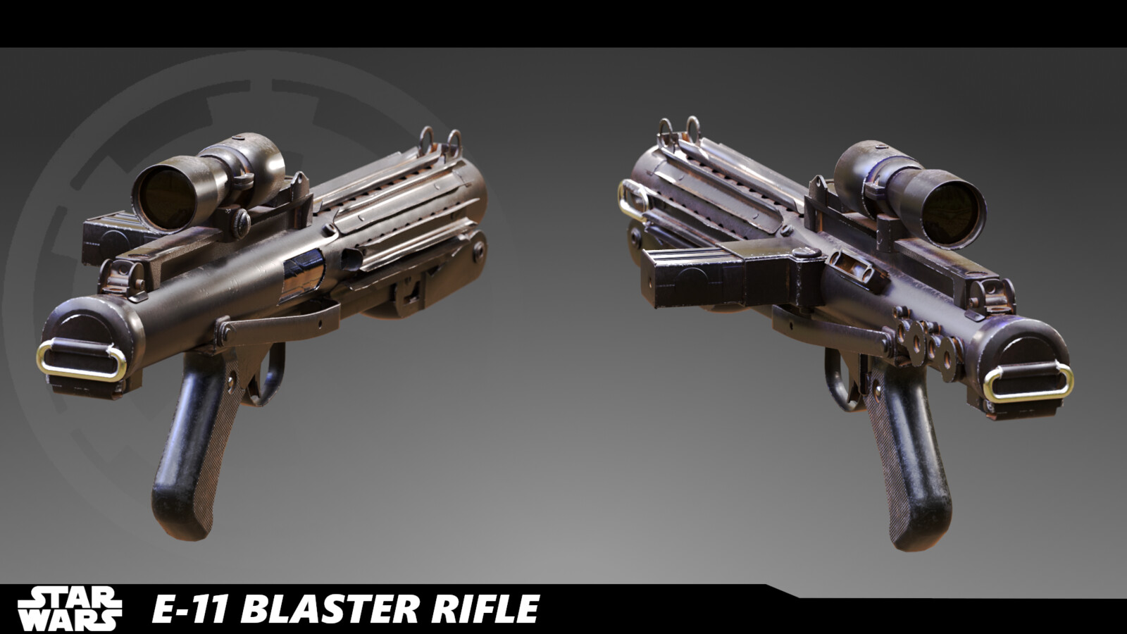 X - STAR WARS E-11 Blaster rifle