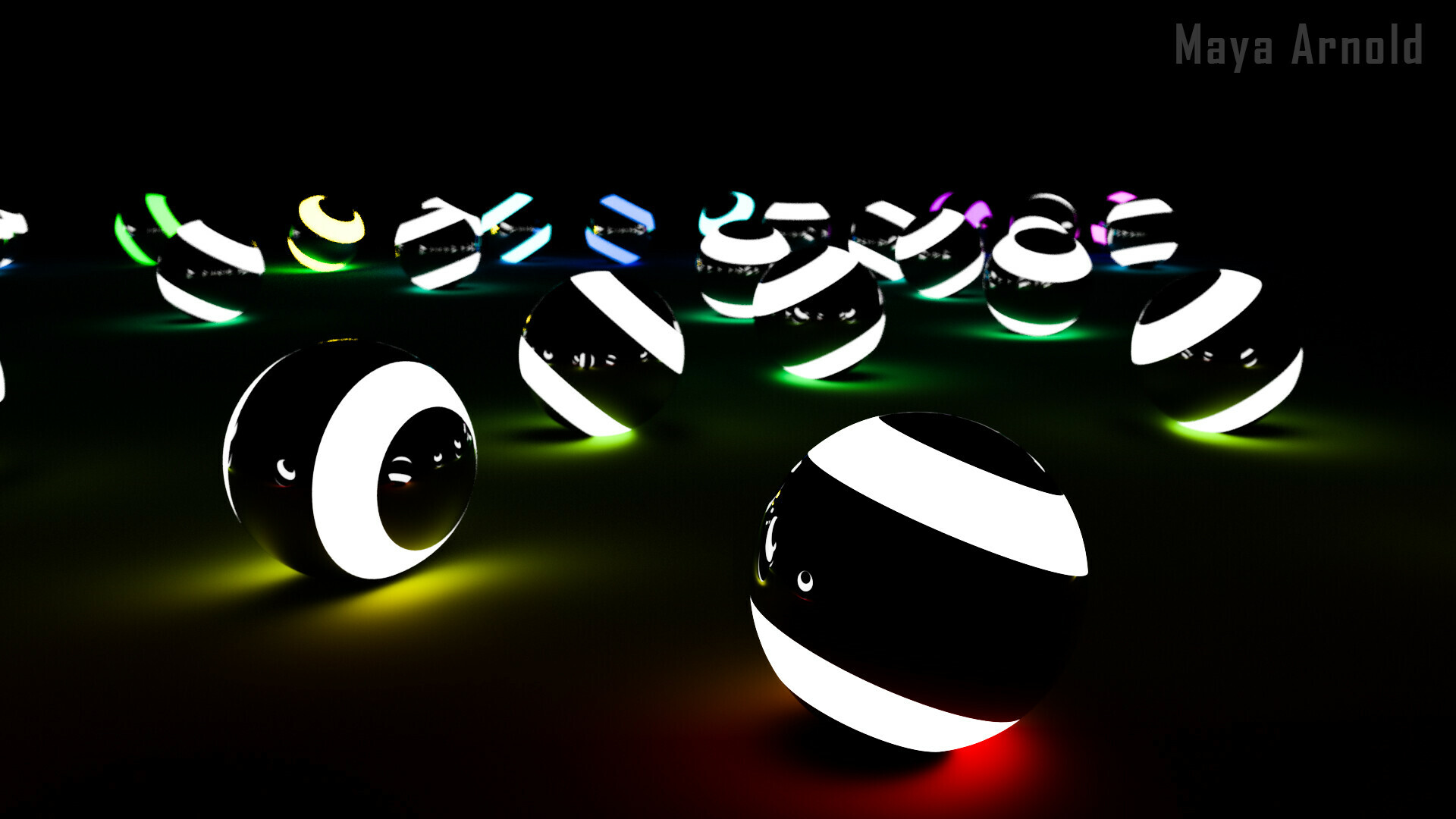 ArtStation - Neon Balls