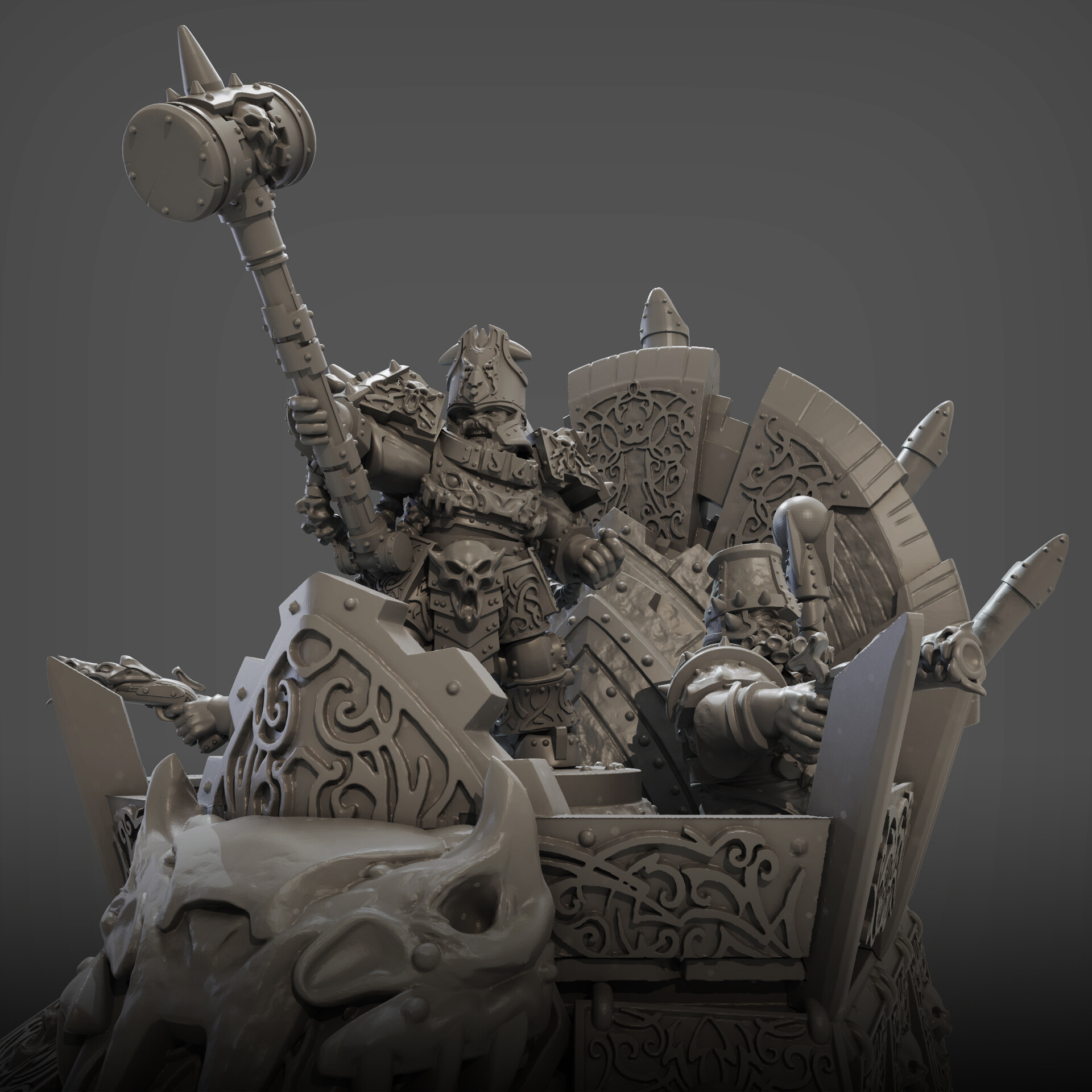 ArtStation - Abyssal Dwarfs Hellfane - Mantic Games