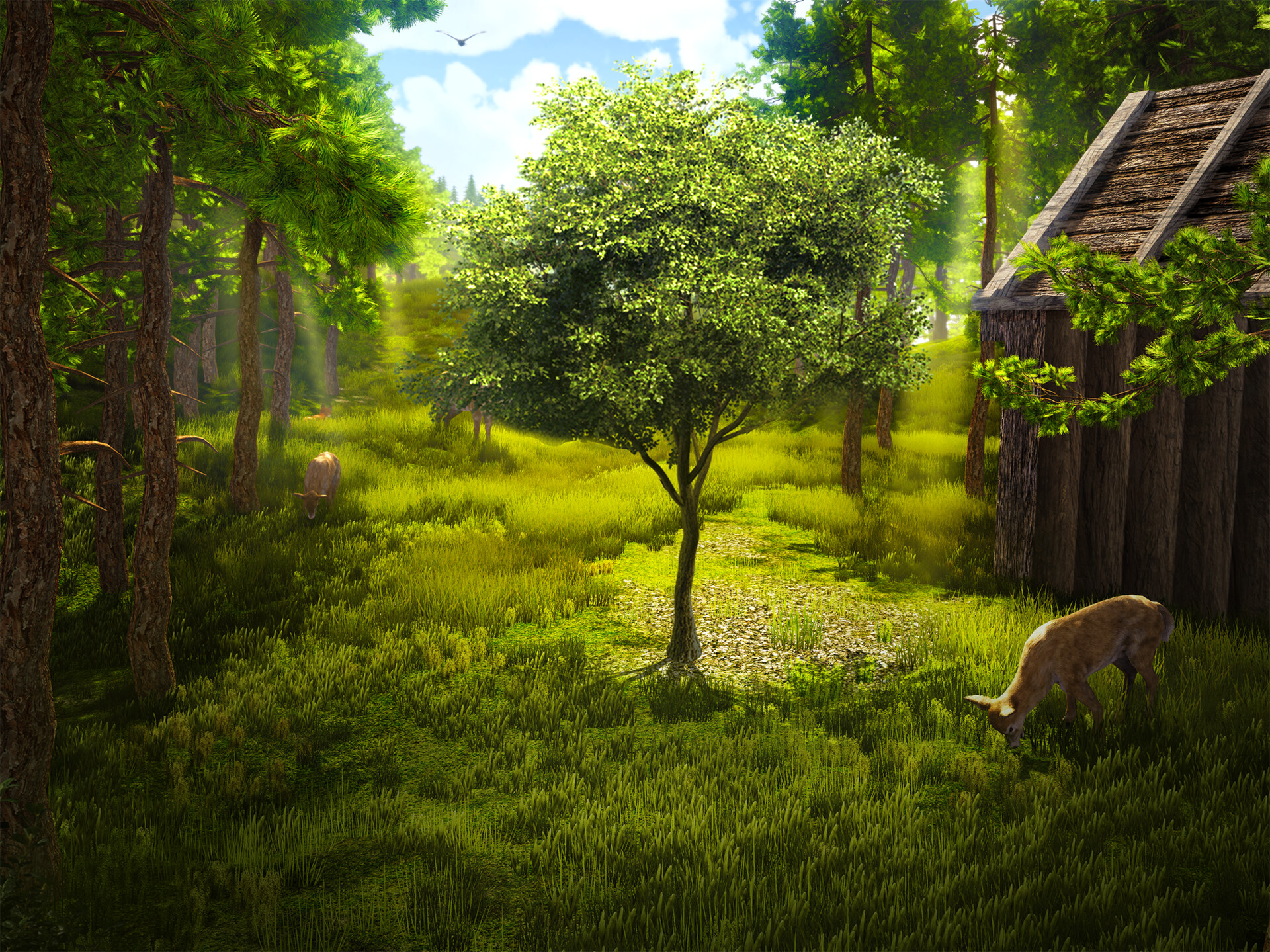 ArtStation - Forest Scene