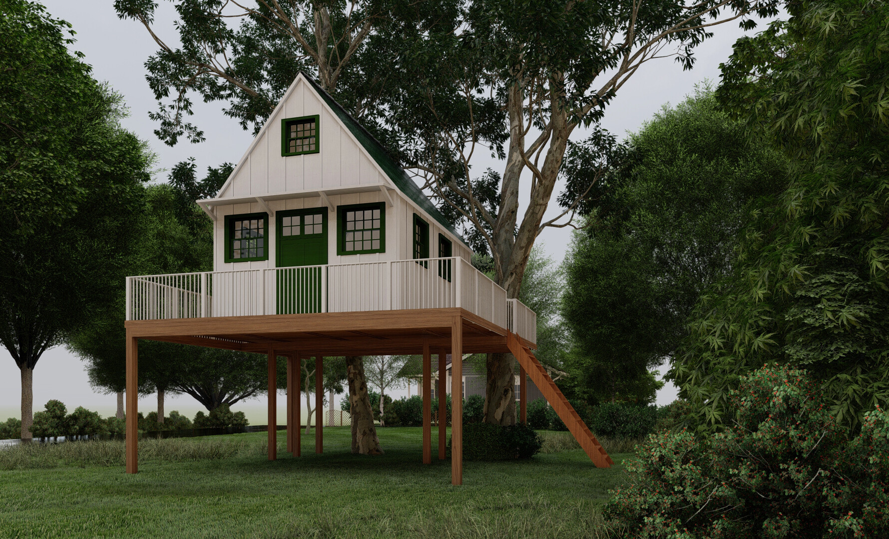 ArtStation - Structure Design: 3D Treehouse Render