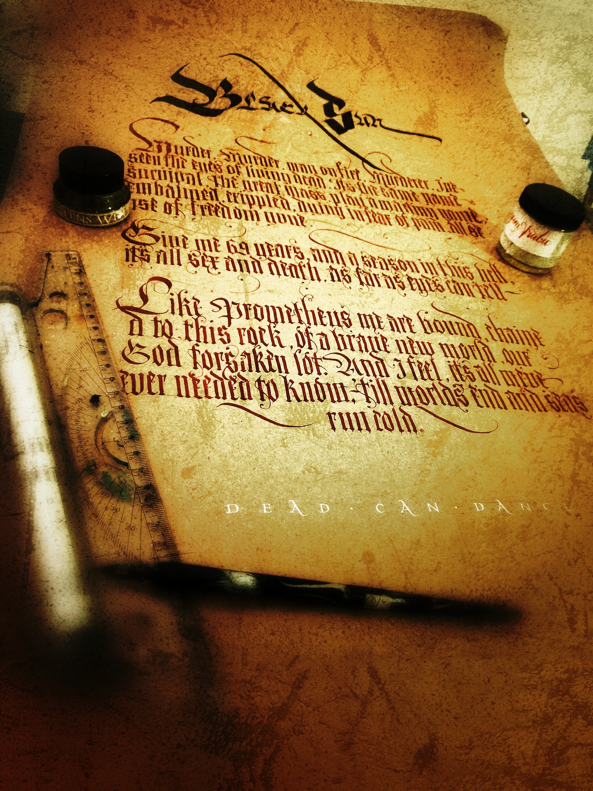 ArtStation - Black Sun - Traditional Calligraphy