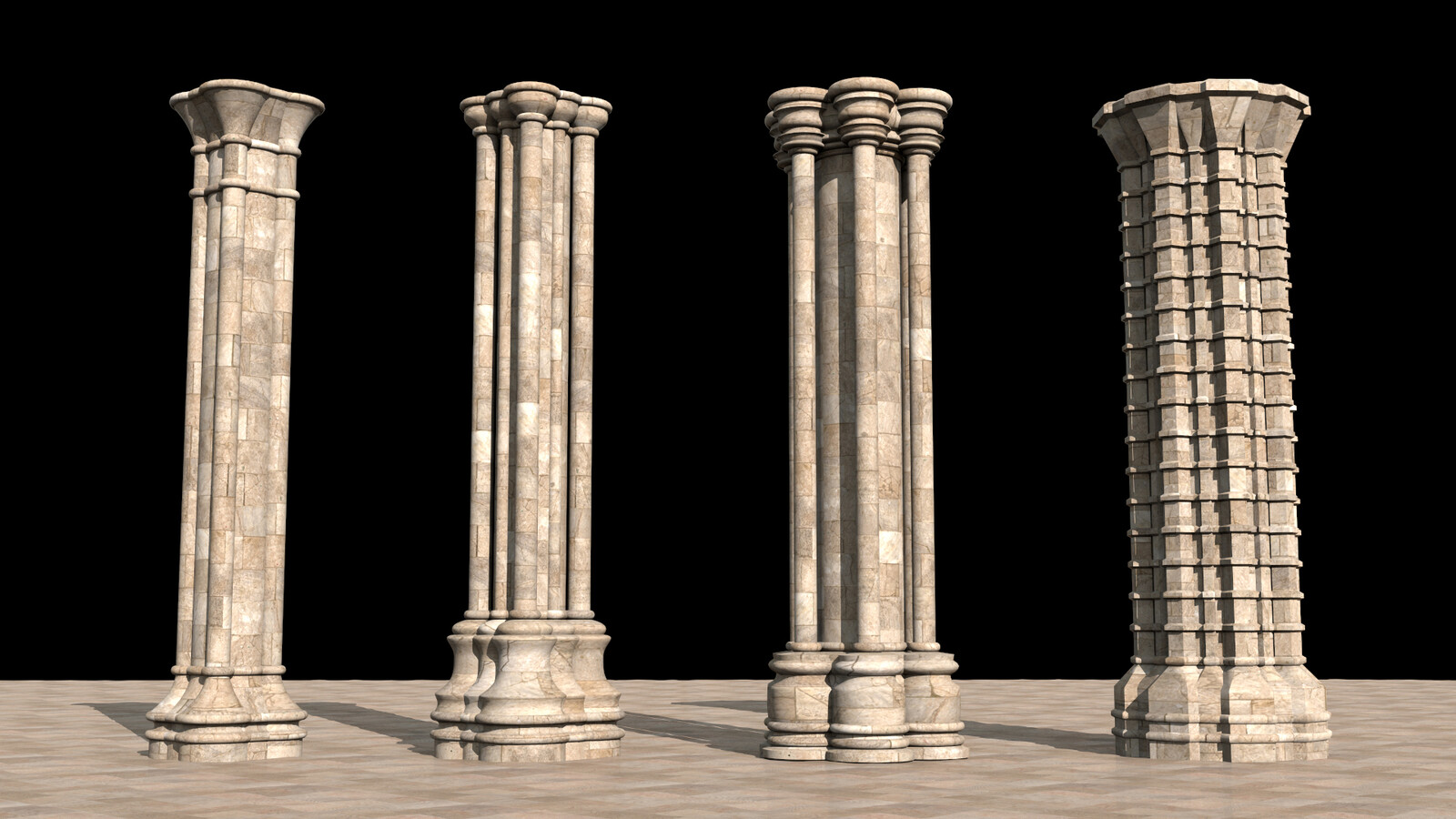Pavel Baryshnikov - Gothic Column Asset