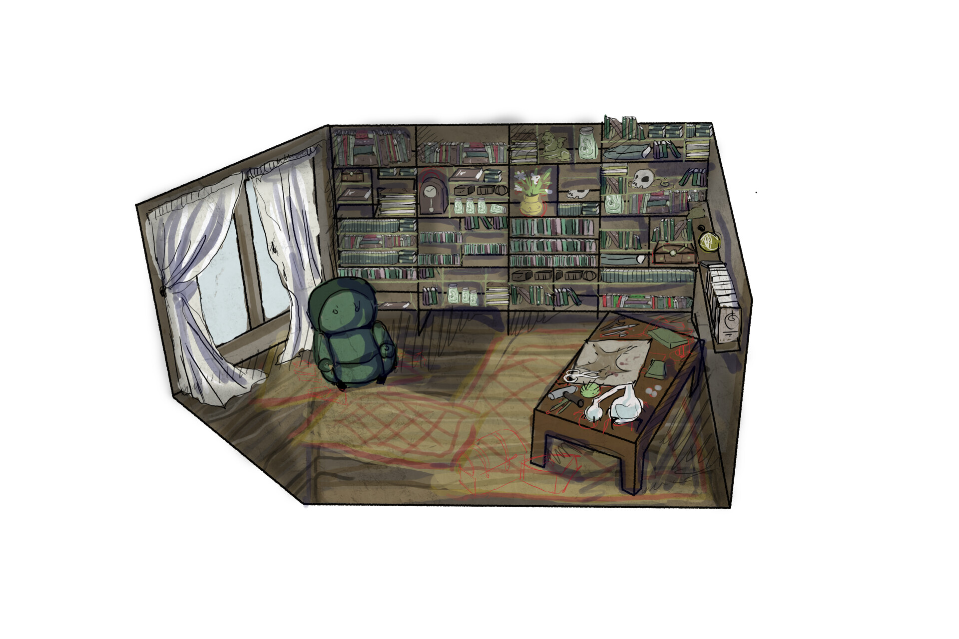 ArtStation - Concept art for a movie set