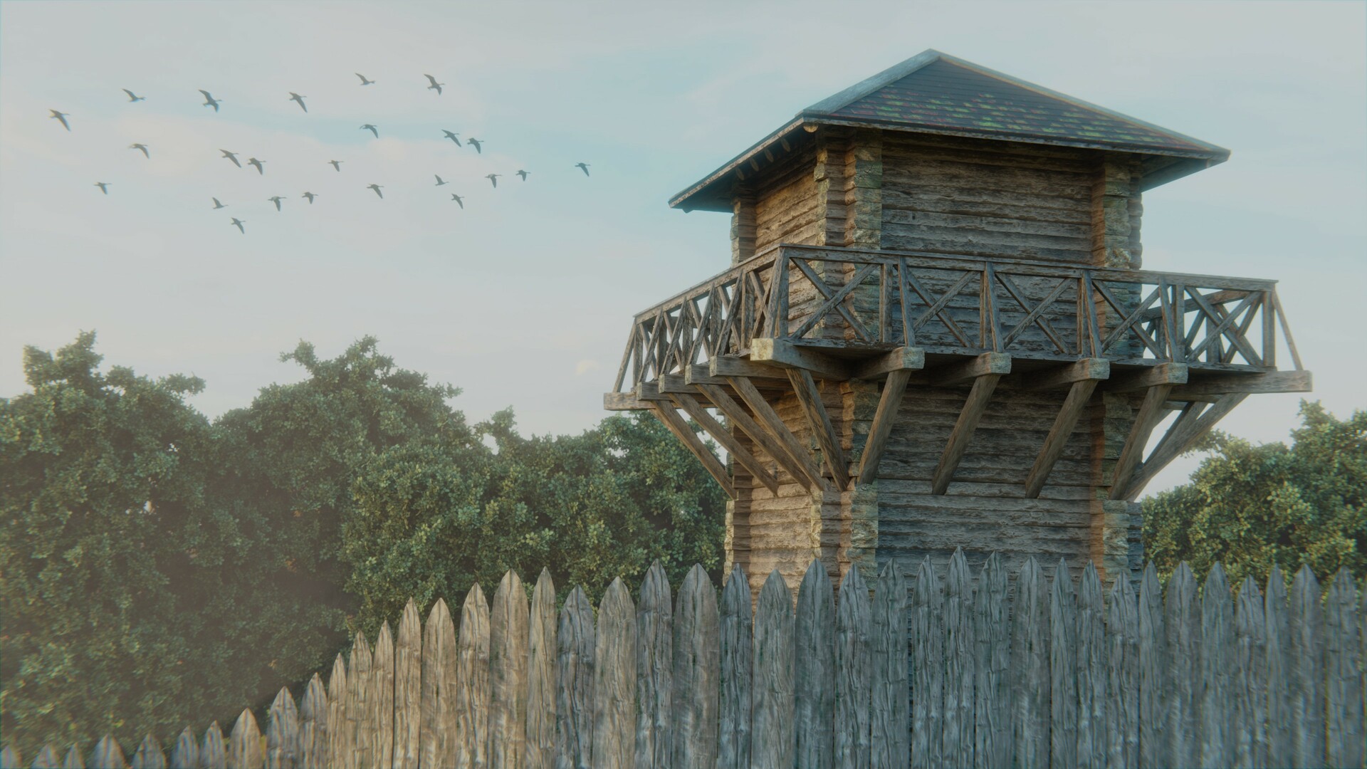 ArtStation - Roman Watchtower @ Limes