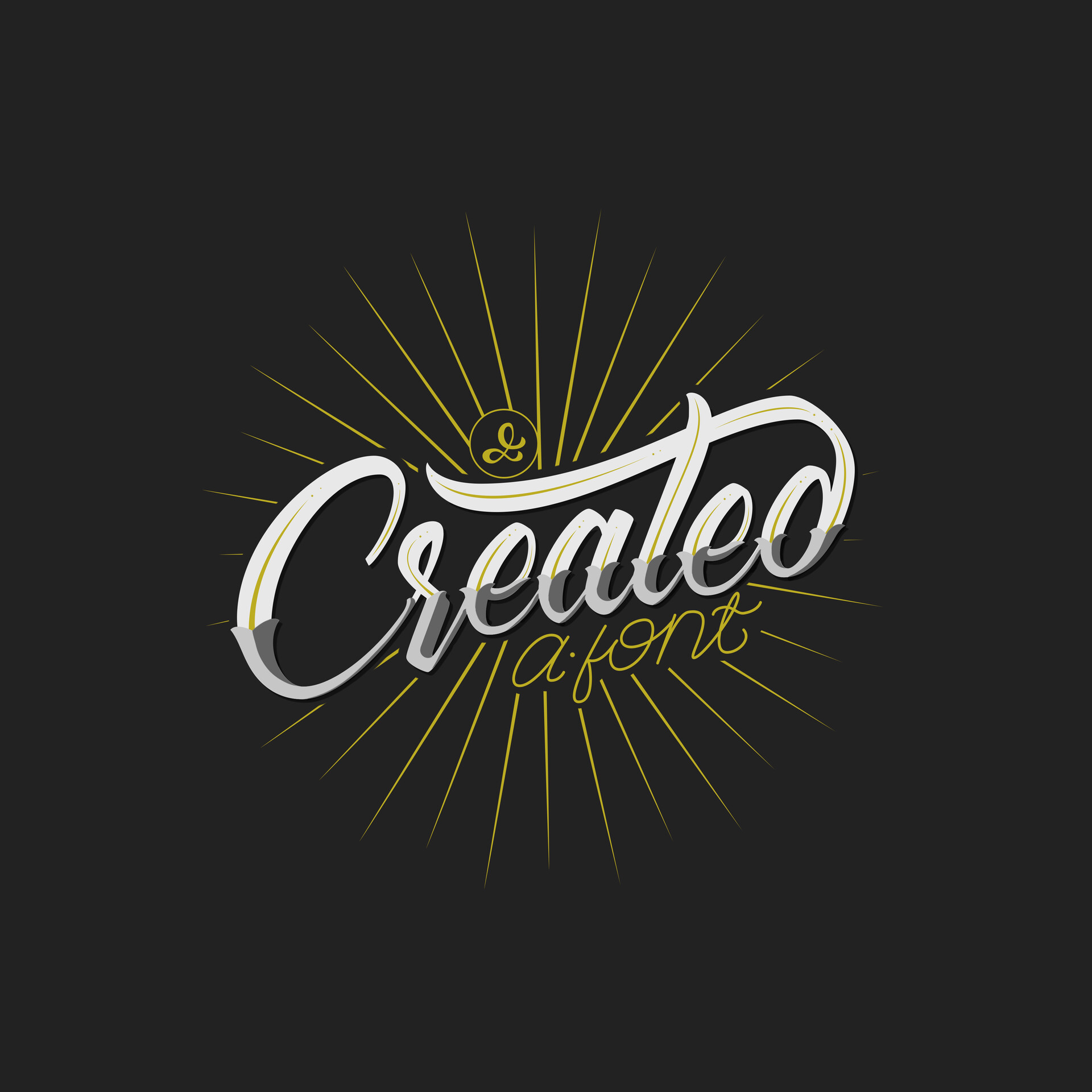 ArtStation - Lettering "I Created a font"