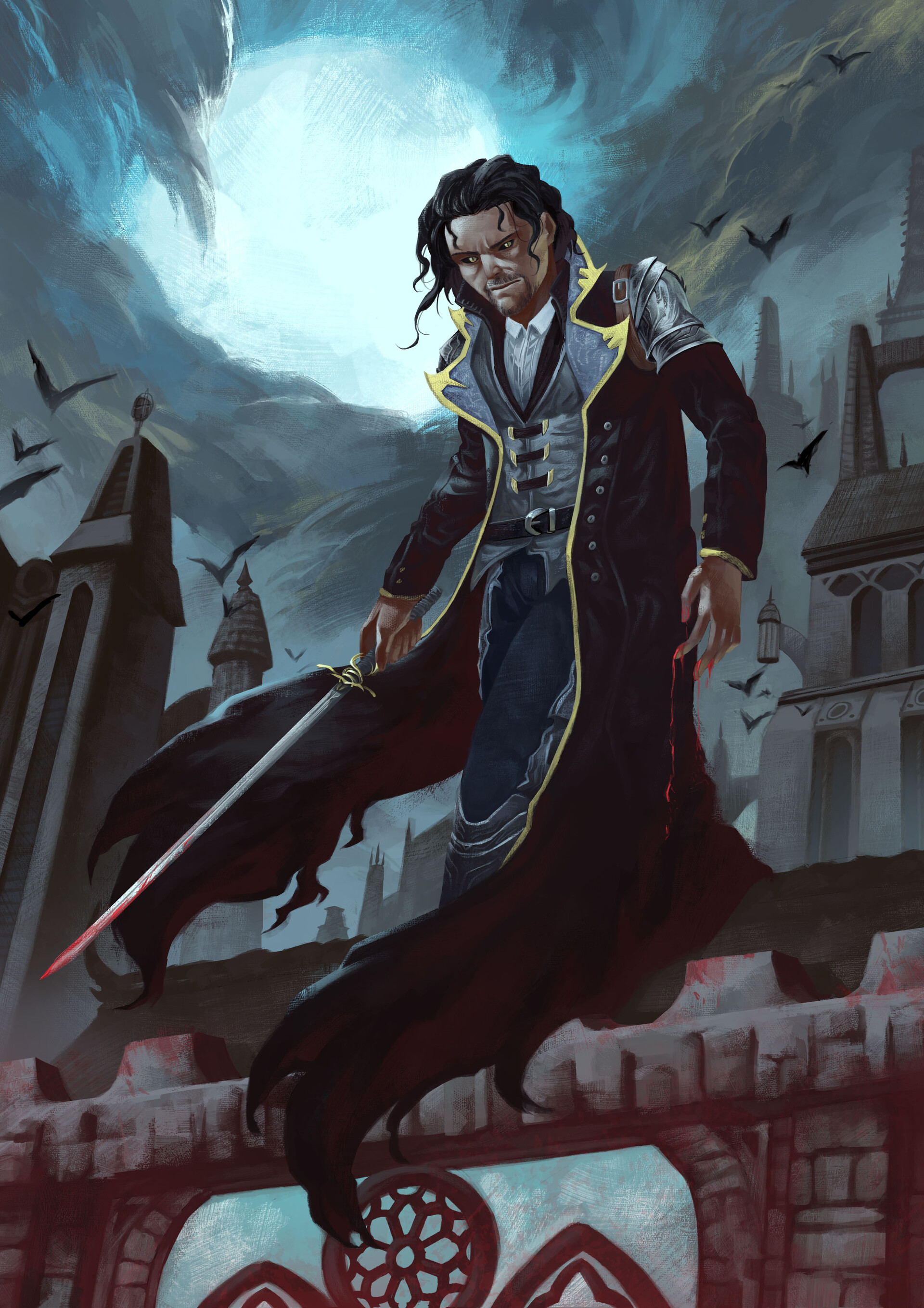 ArtStation - Vampire - Harvest moon