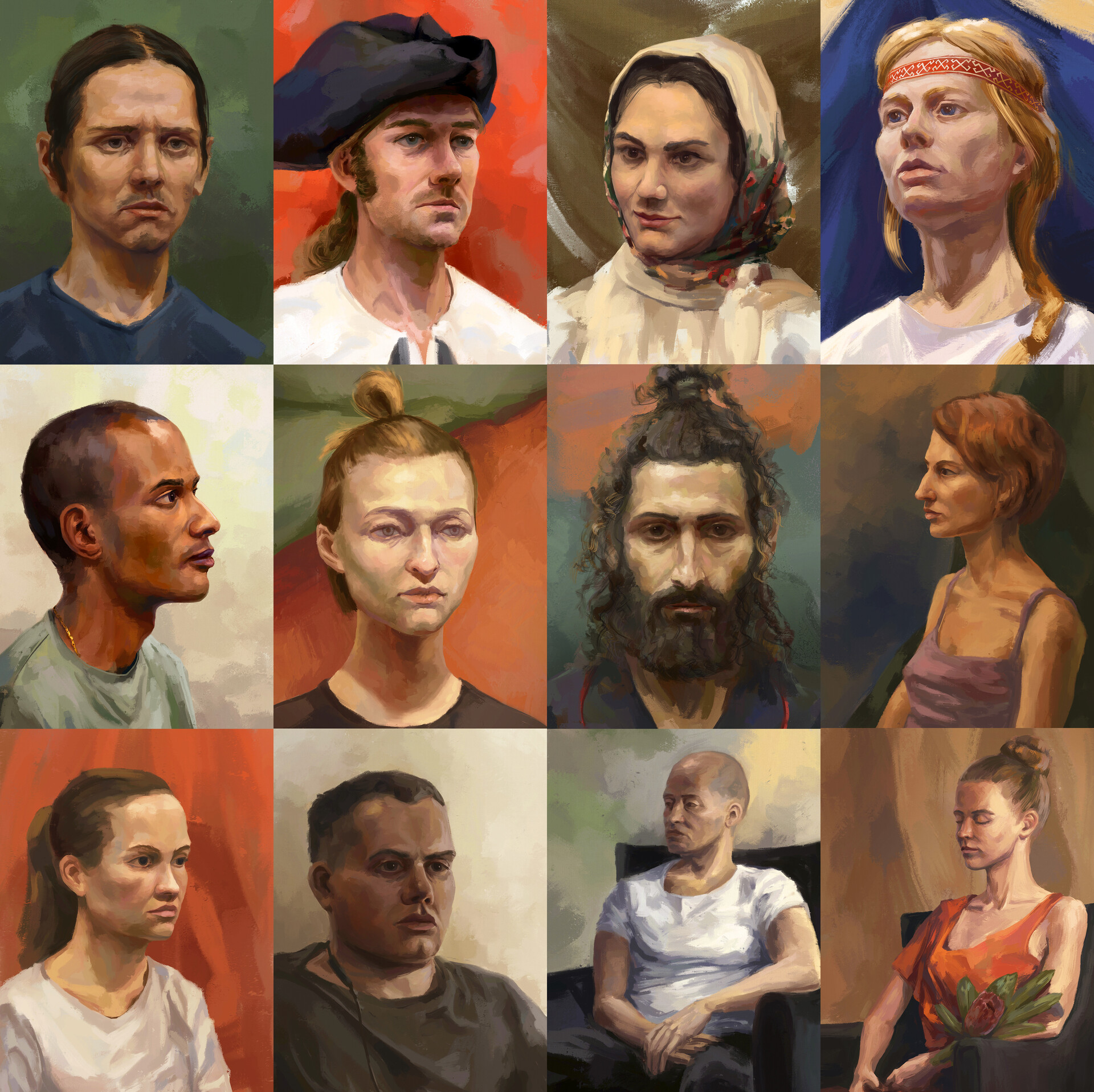 ArtStation - Portraits speedpaint