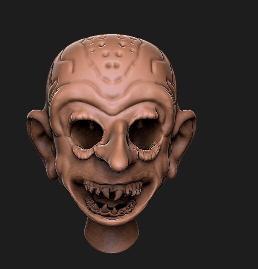 monster with no eyes clipart