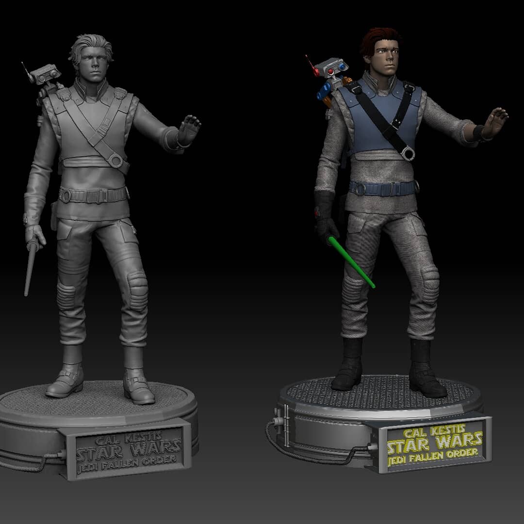 Davide Barba - Fan Art Cal Kestis Star Wars jedi fallen order