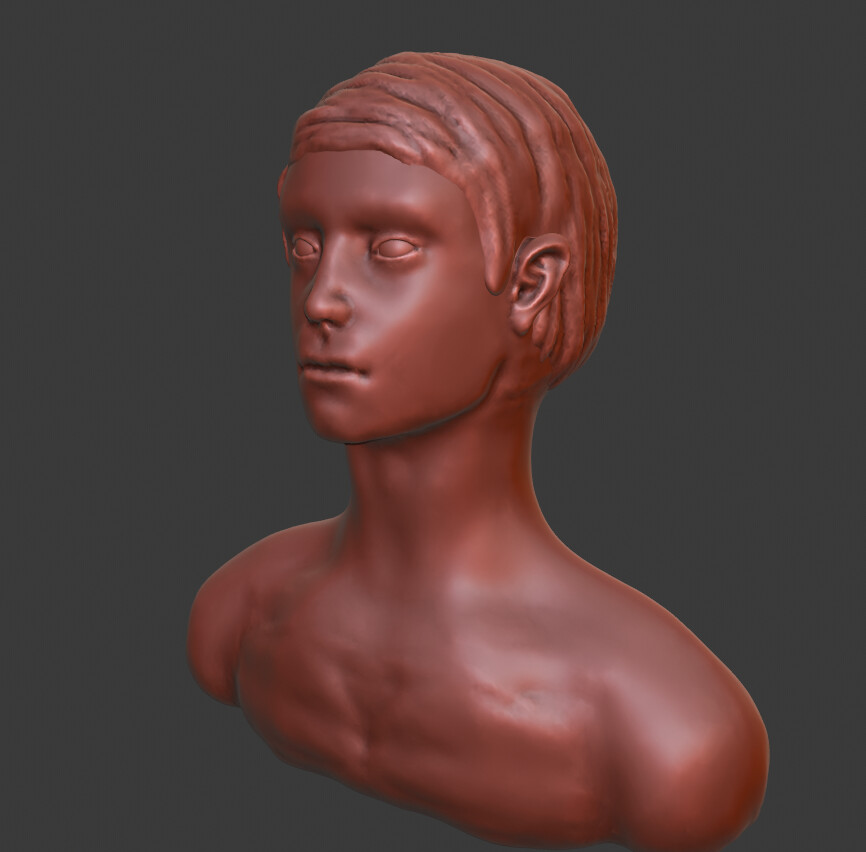 ArtStation - A sculpt of a human bust