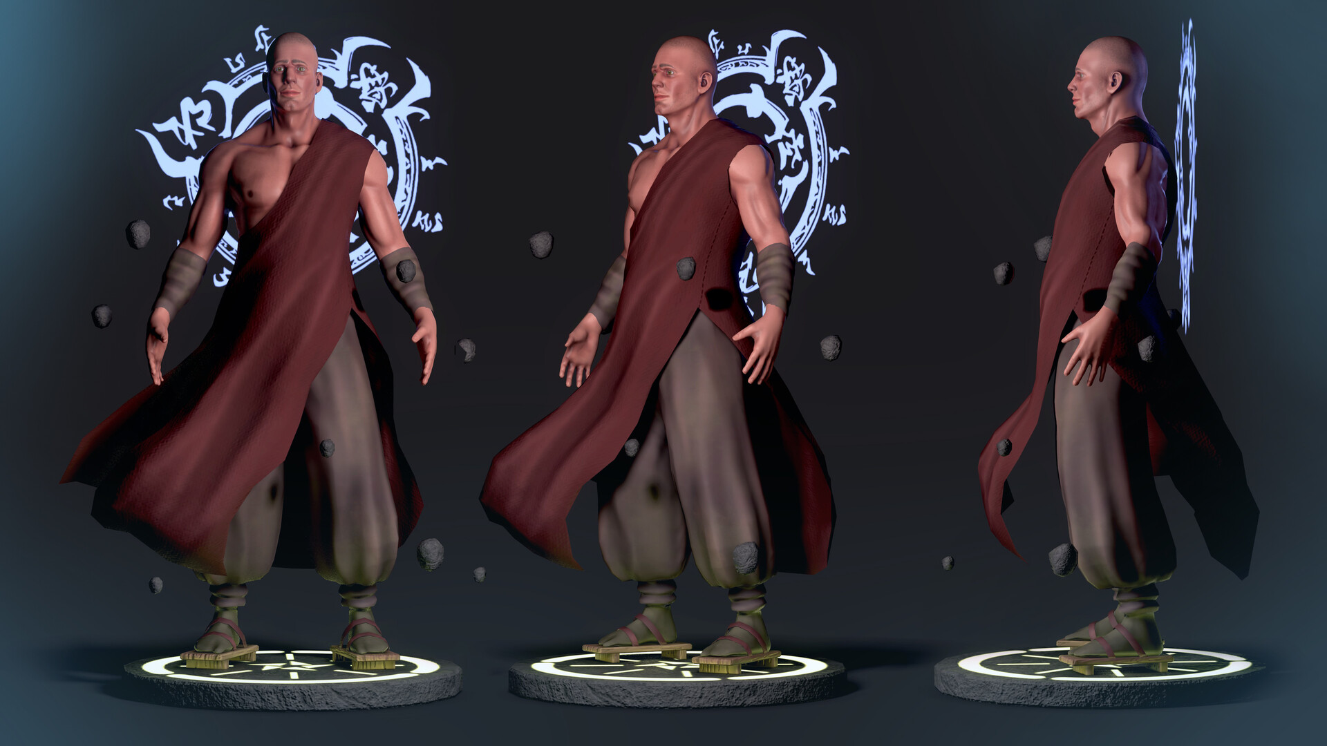 ArtStation - monk ( game character )