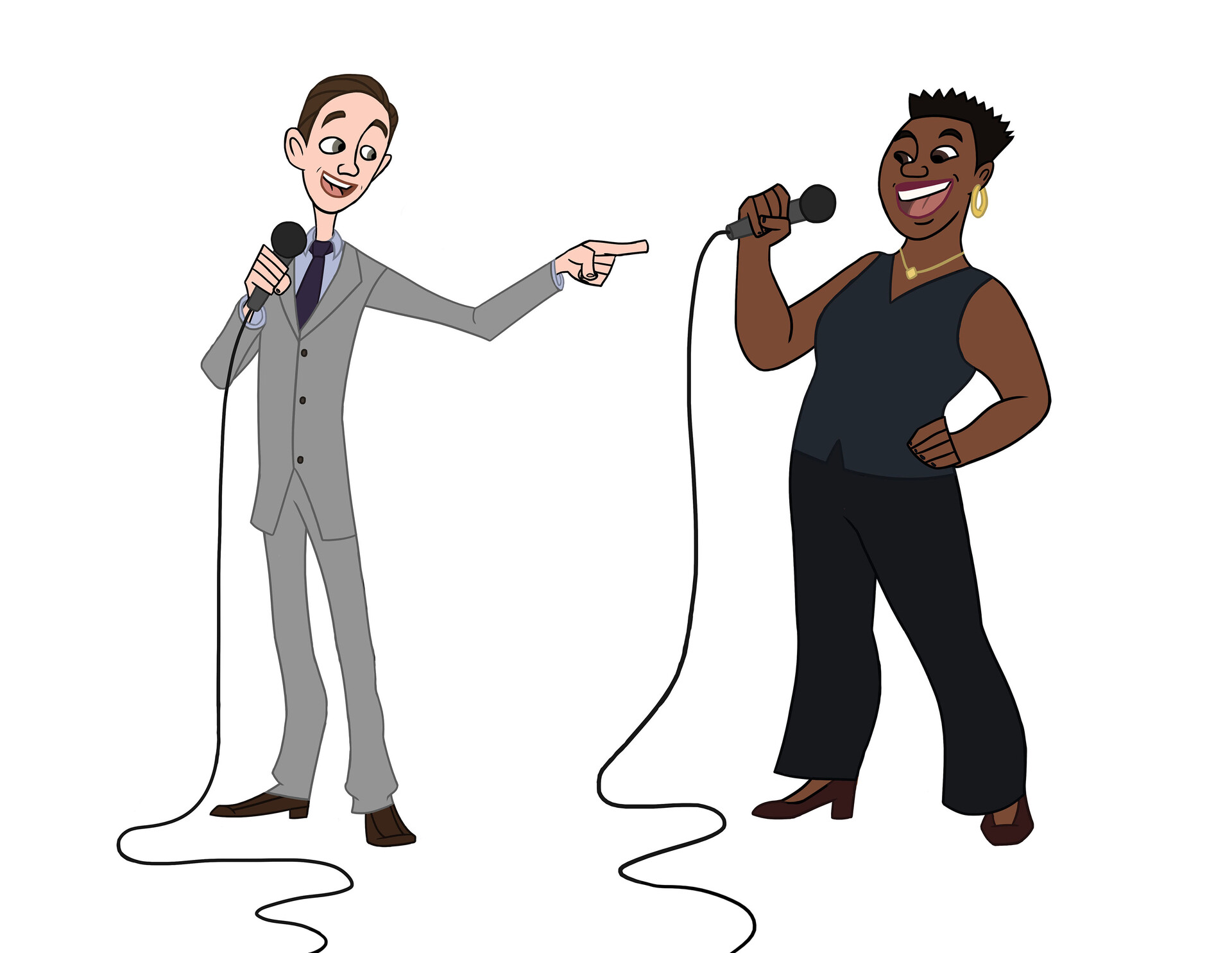 ArtStation - Stylized Comedian Caricatures