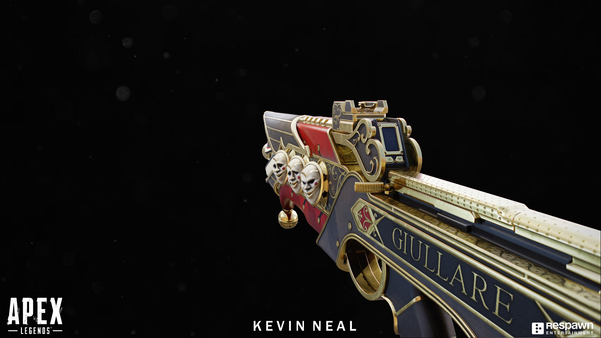 Kevin Neal - Apex Legends - Flatline Legendaries - "Harlequin"