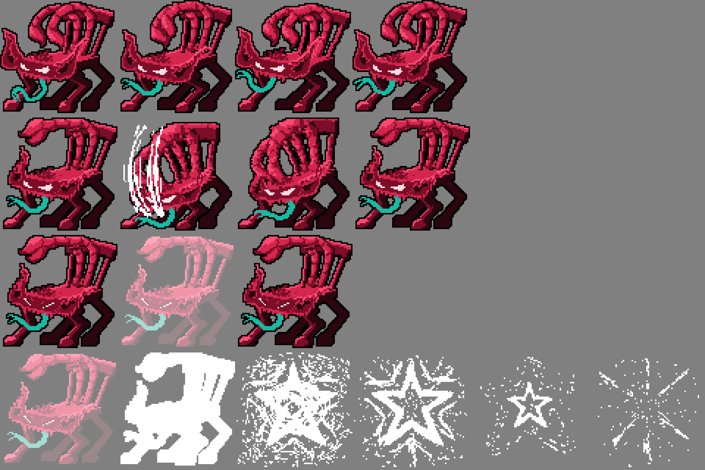 super godzilla sprite sheet