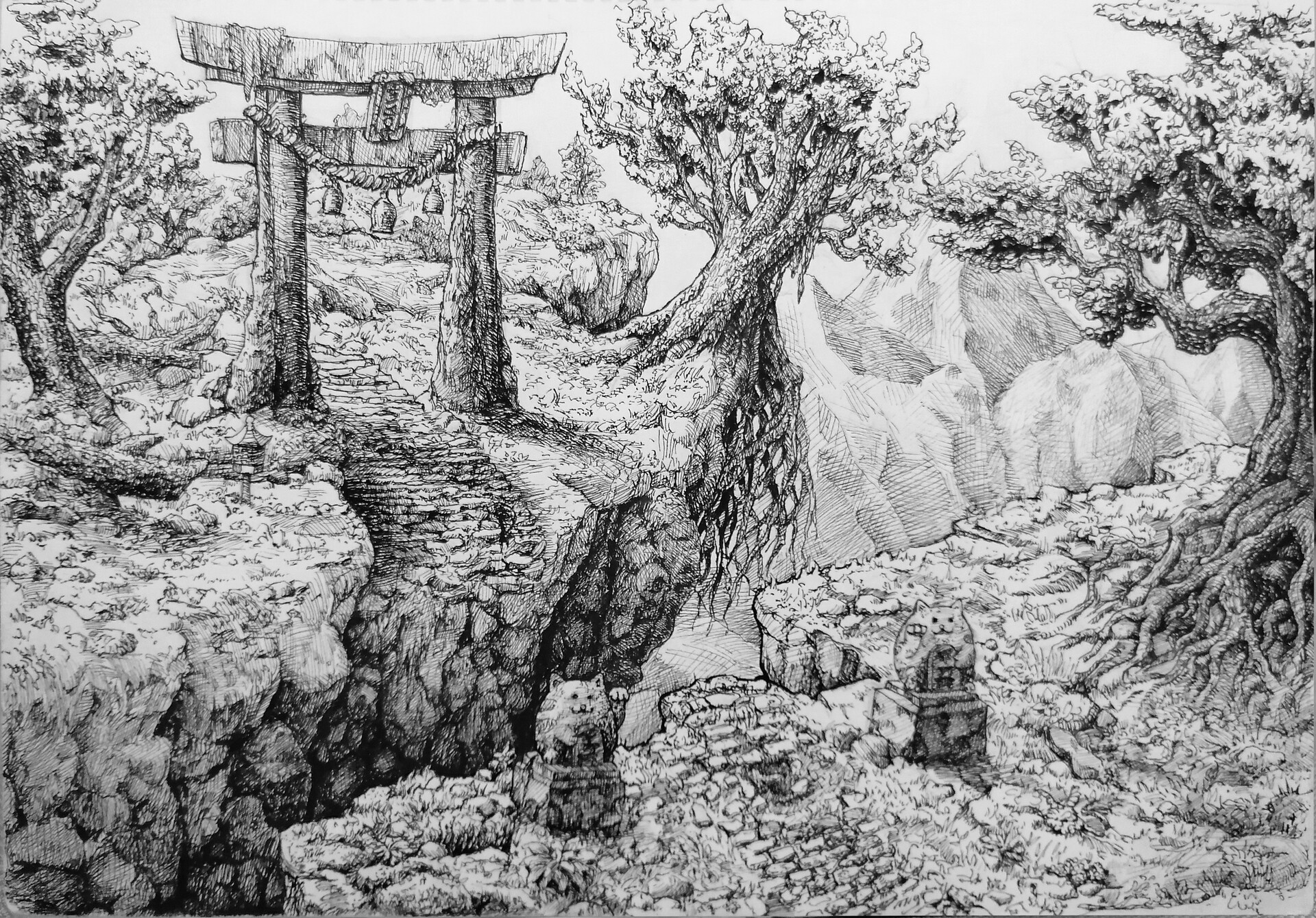 ArtStation - High in the mountains