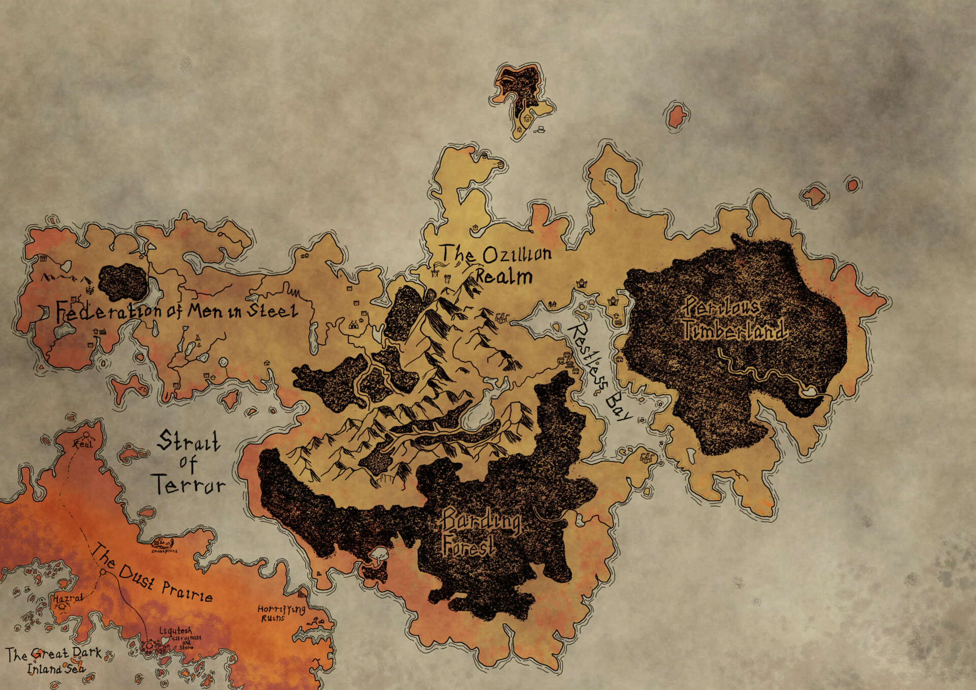 ArtStation - Map of the Solitary Island