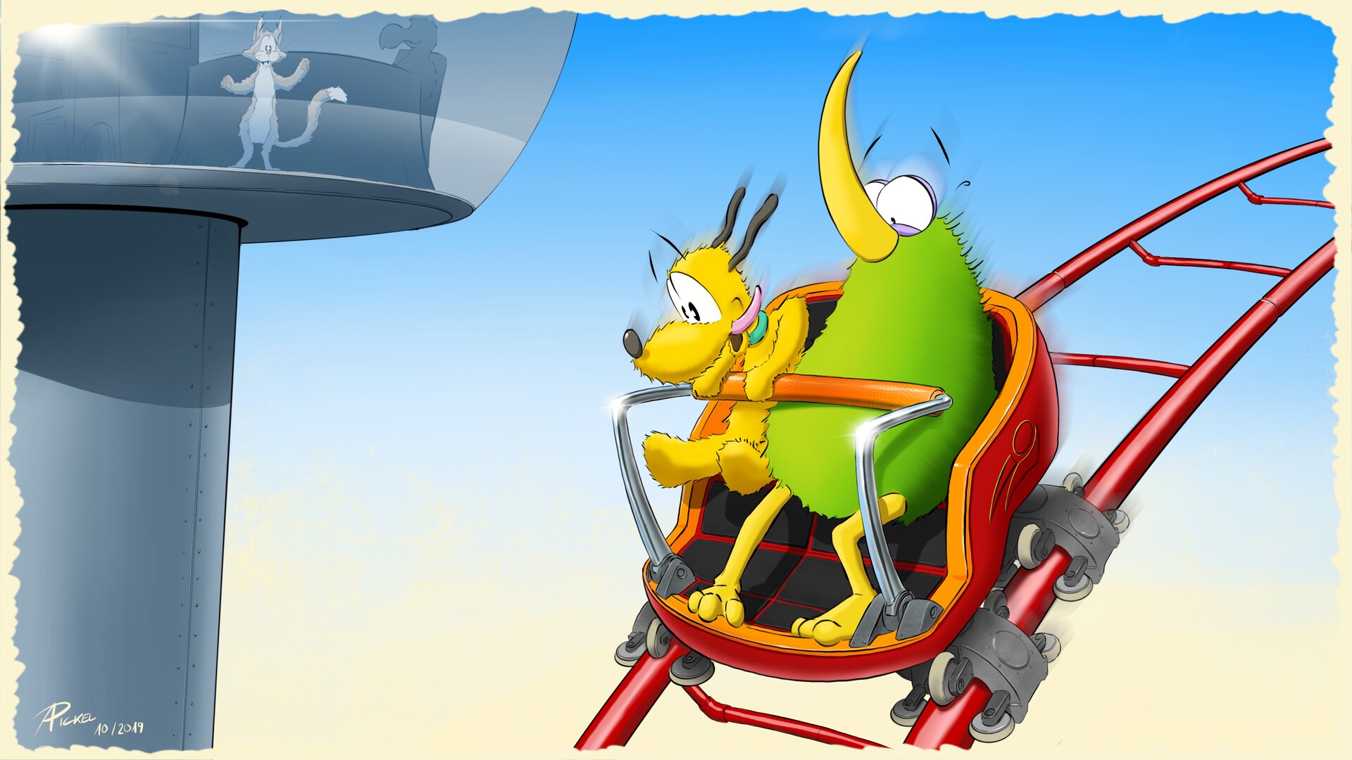 ArtStation - Day 083 Roller Coaster