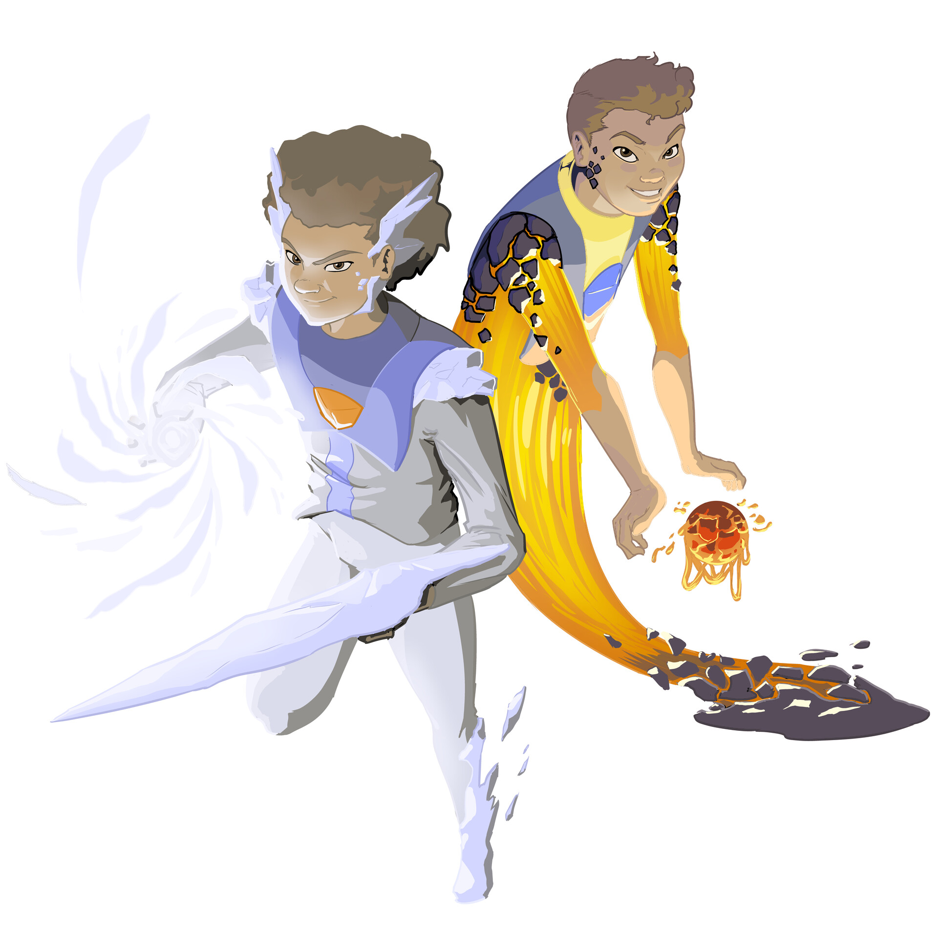 ArtStation - Ice Boy and Lava Boy