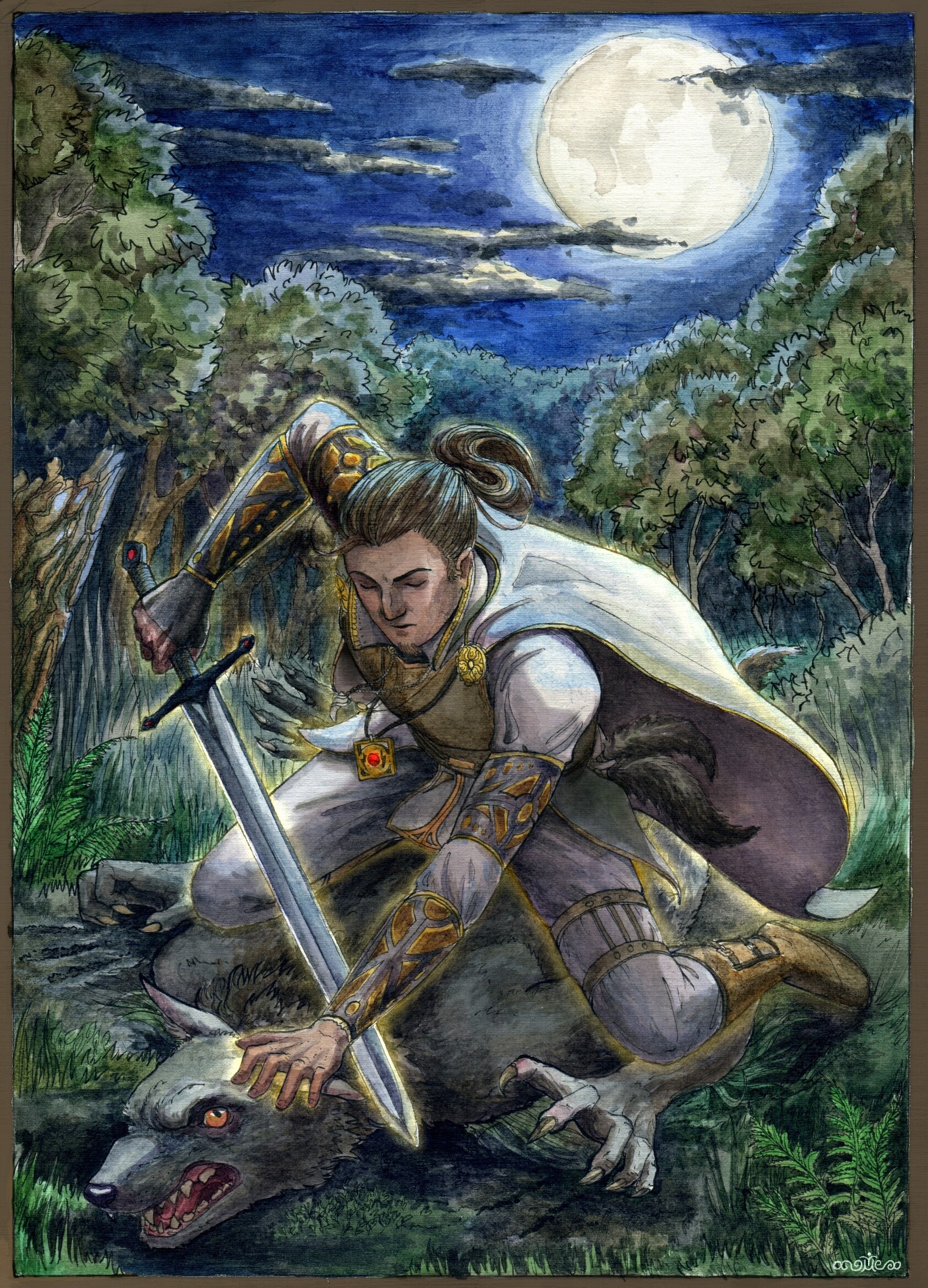 ArtStation - werewolf hunter