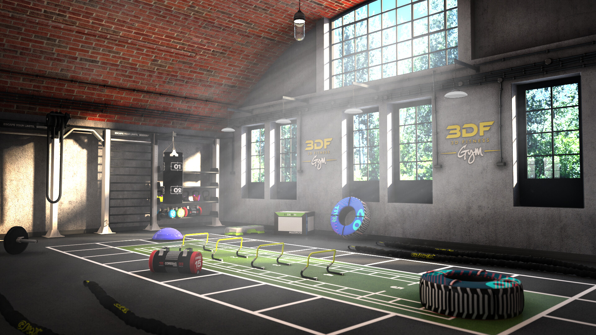 ArtStation - Industrial fitness design