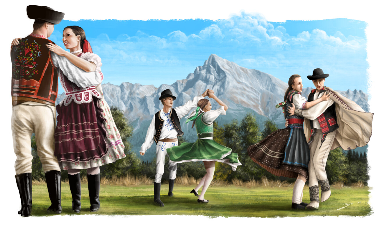 ArtStation - Slovak folklore under Kriváň