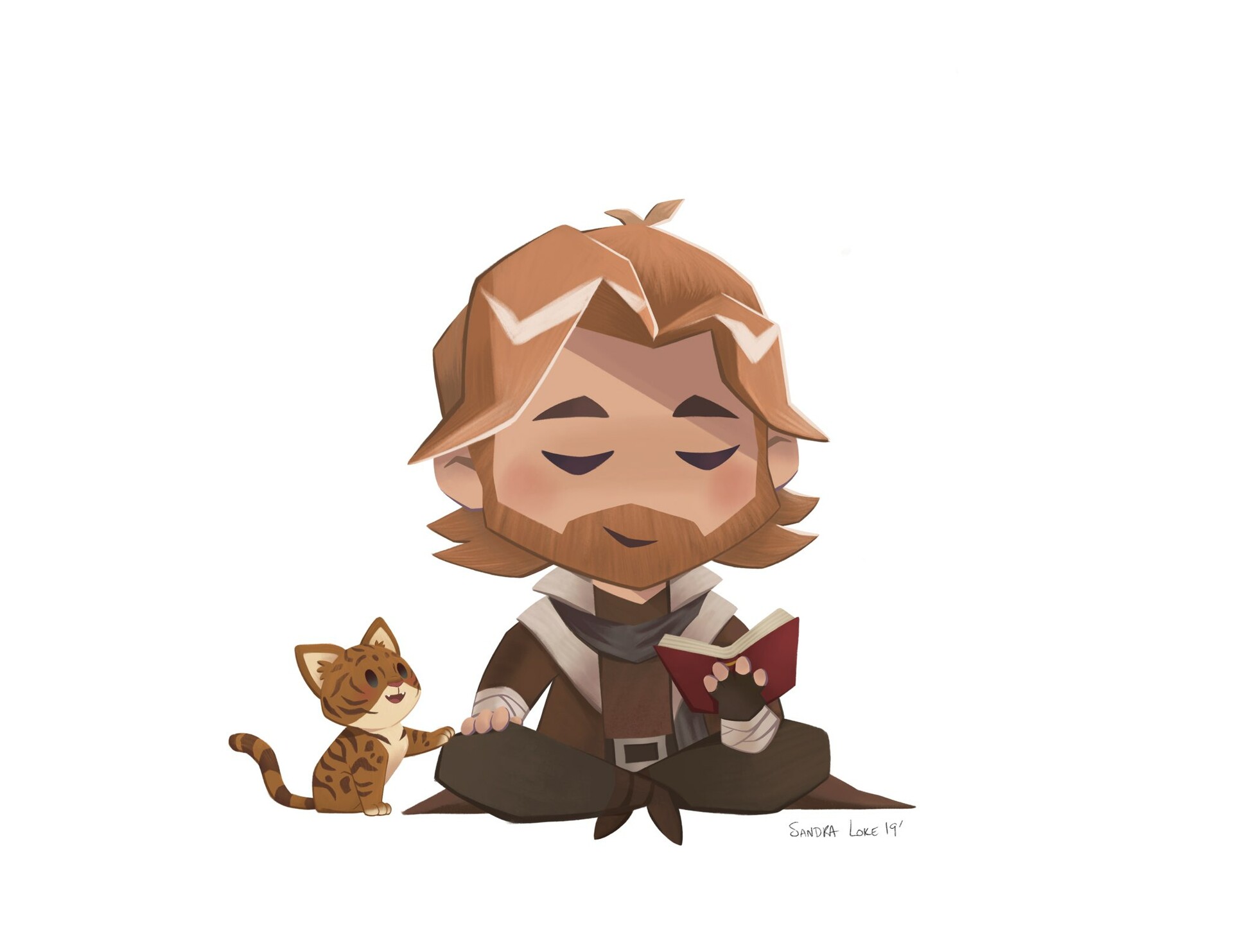 ArtStation - Caleb and Frumpkin from Critical Role