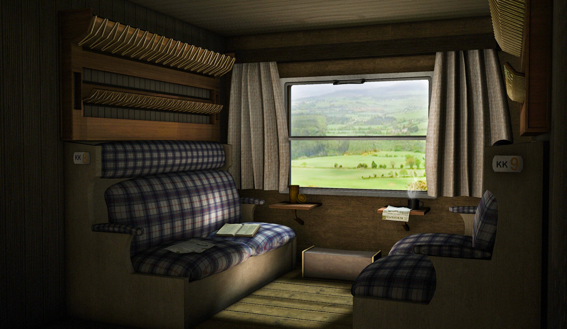 ArtStation - Train Interior Modeling, Texturing, Lighting