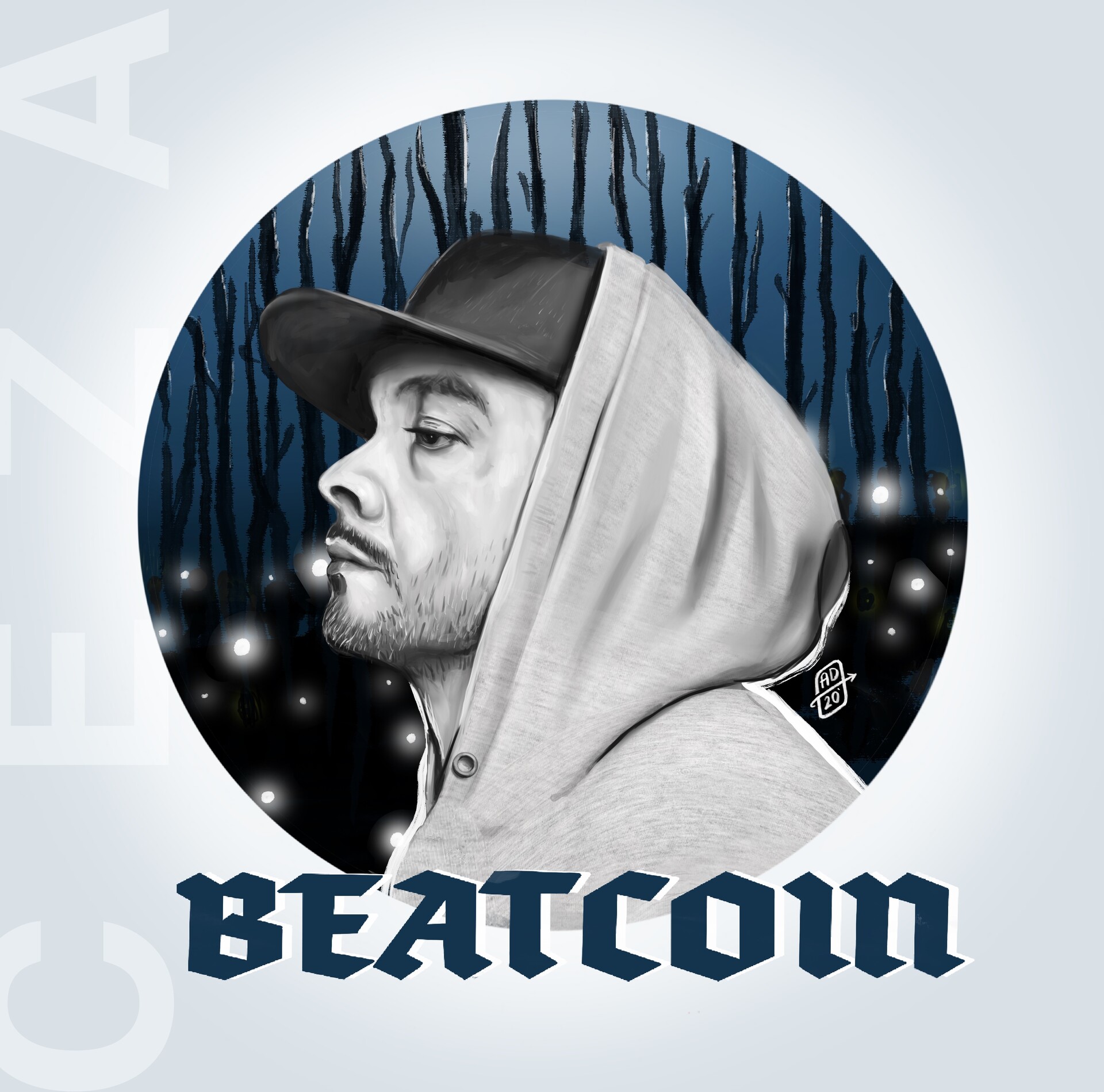 ArtStation - Ceza Beatcoin Album Cover Design Time-Lapse