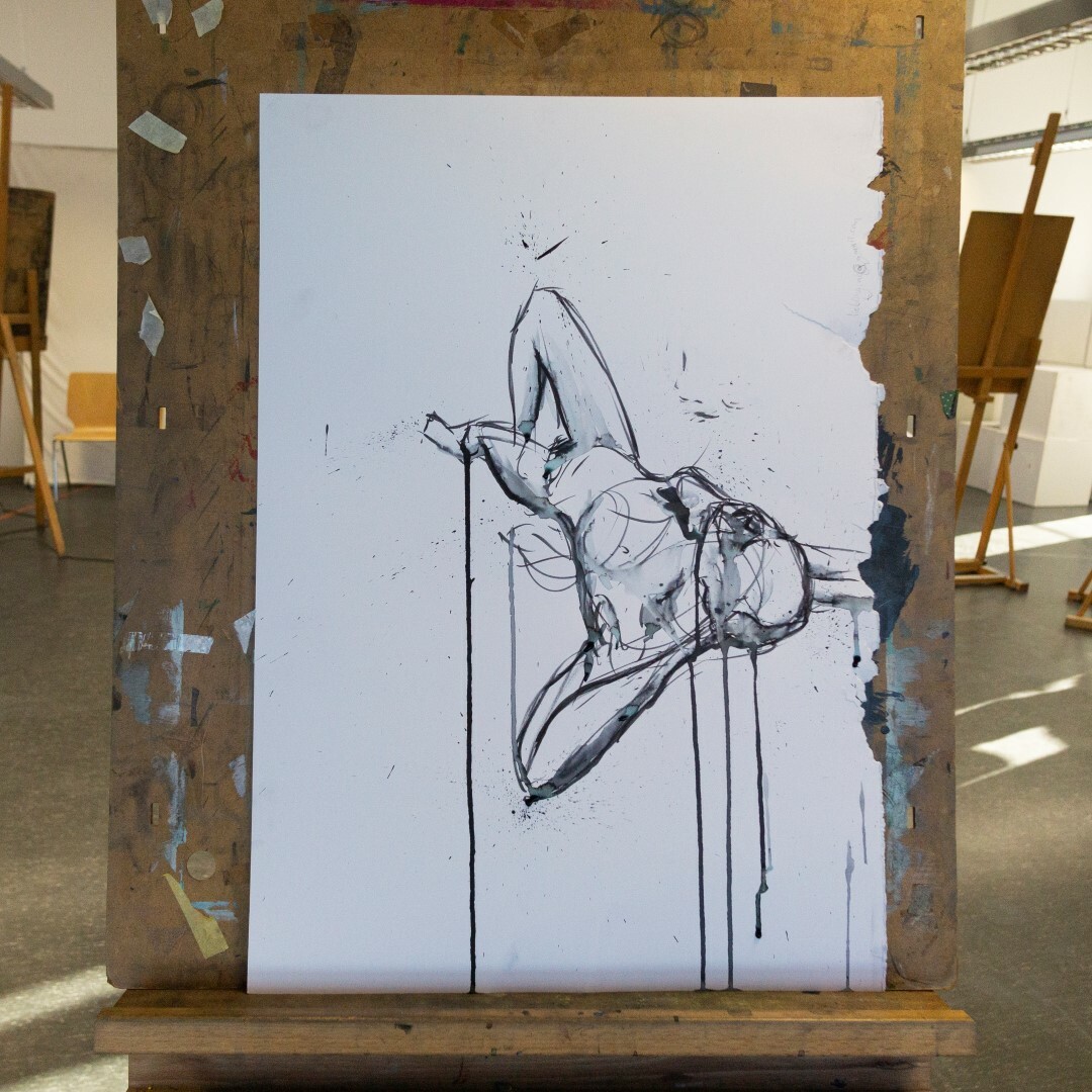 ArtStation - figure drawing with brush pen