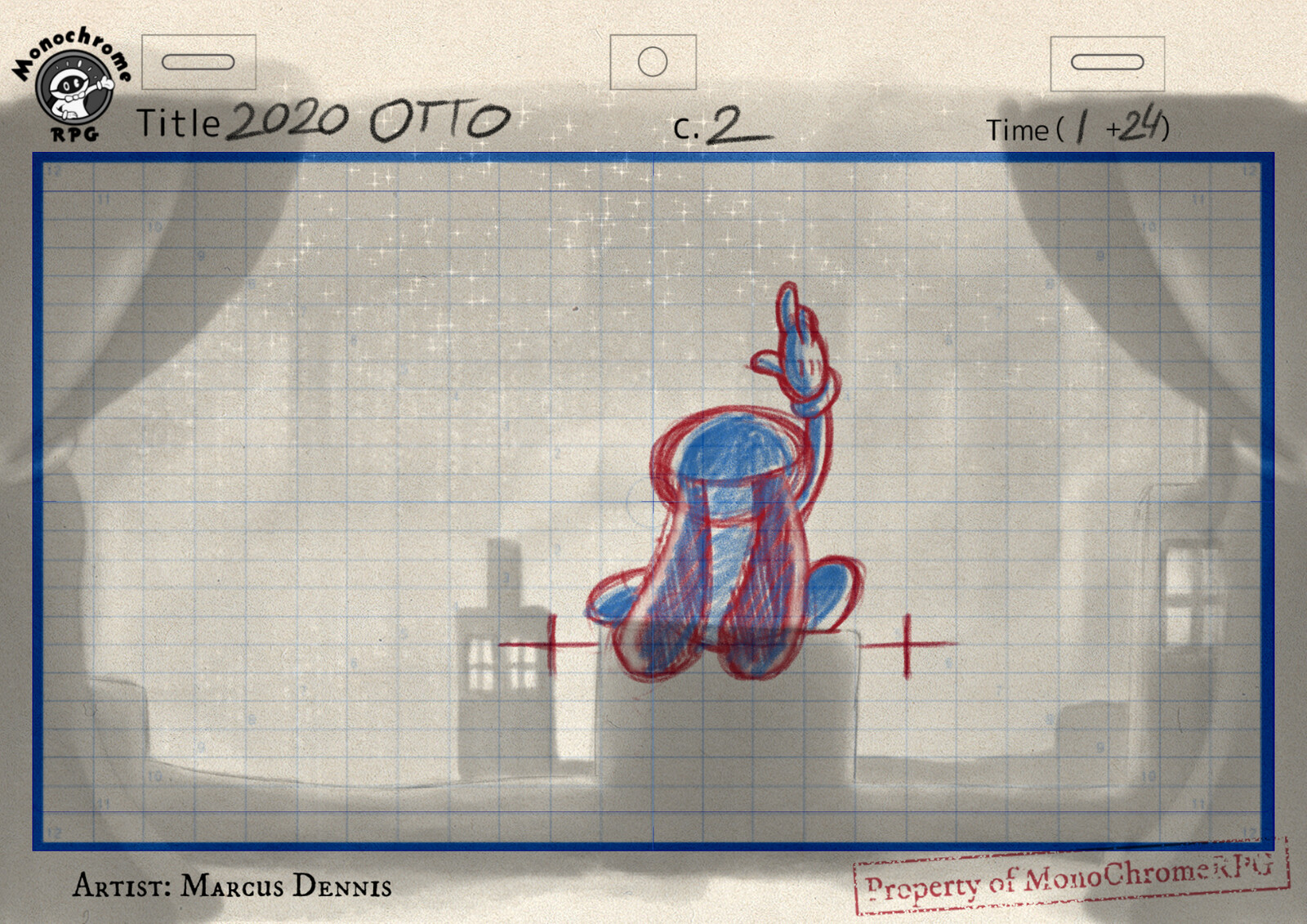 Marcus Dennis - MonoChromeRPG Visual Development