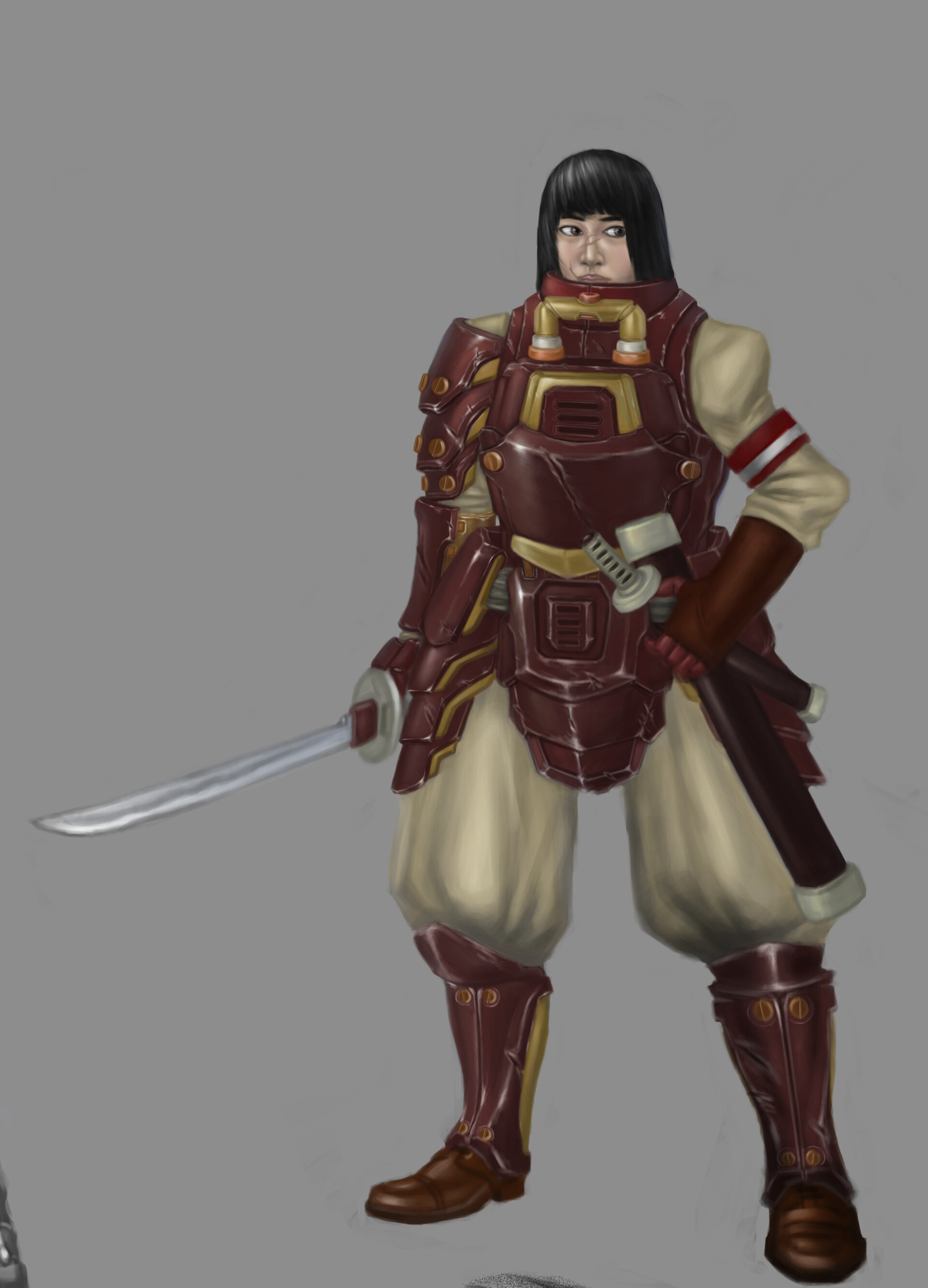 ArtStation - Sci-fi Samurai