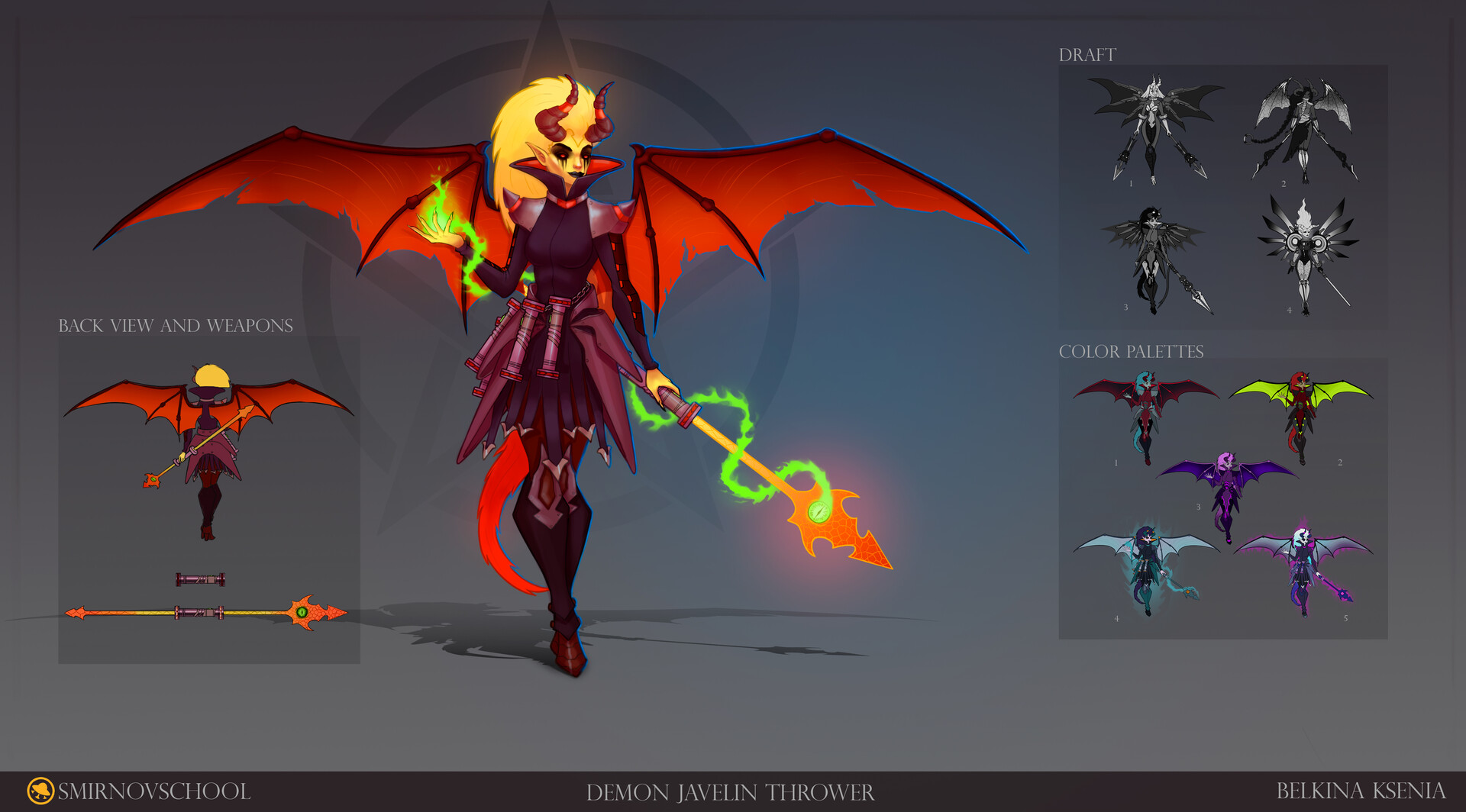 ArtStation - Demon javelin thrower