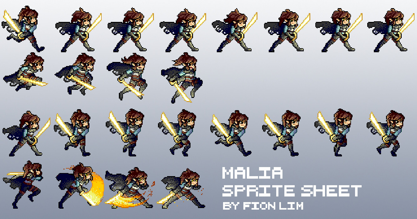 Fion Lim - Malia - 2D Pixel Game concept