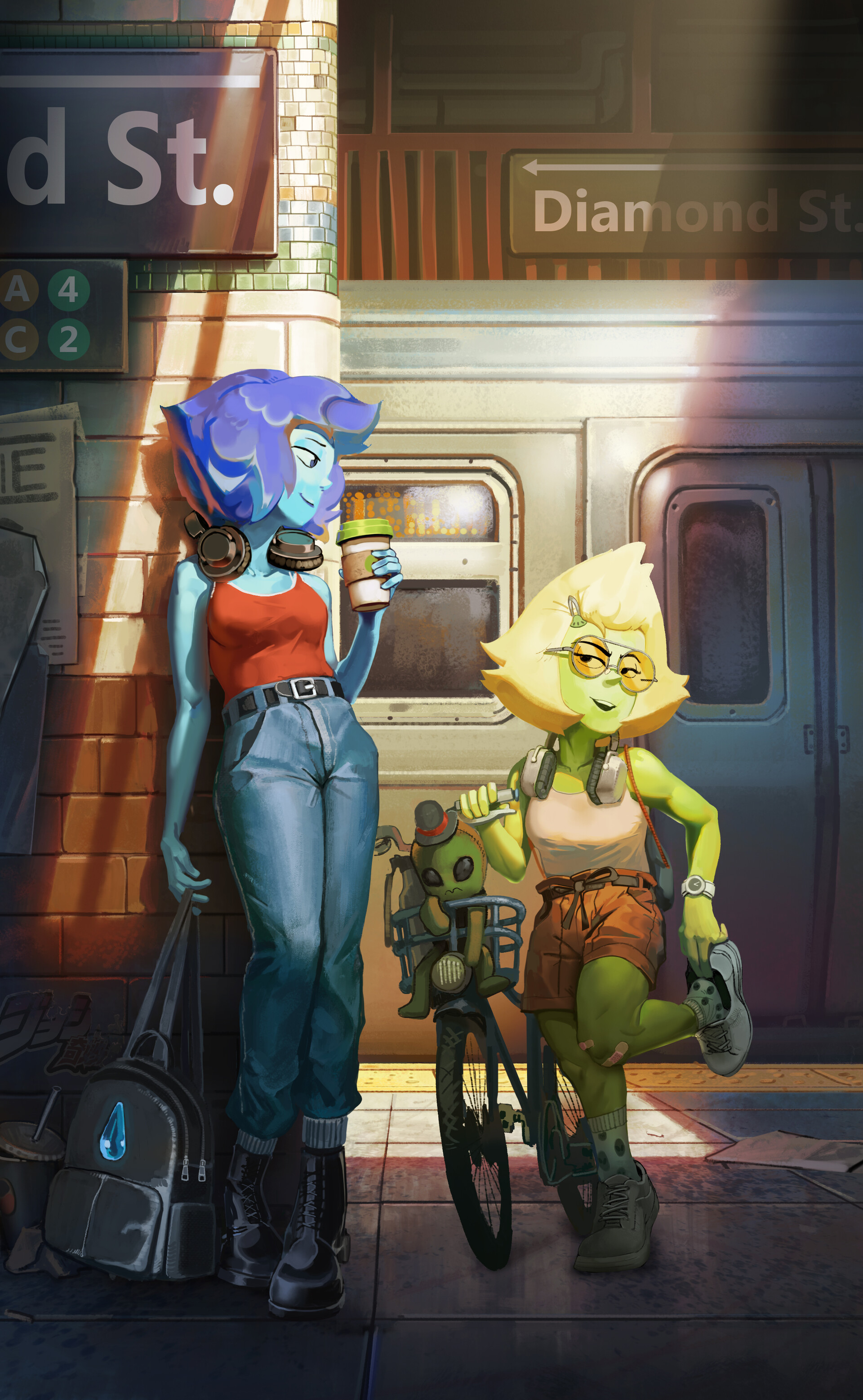 ArtStation - Lapis and Peridot