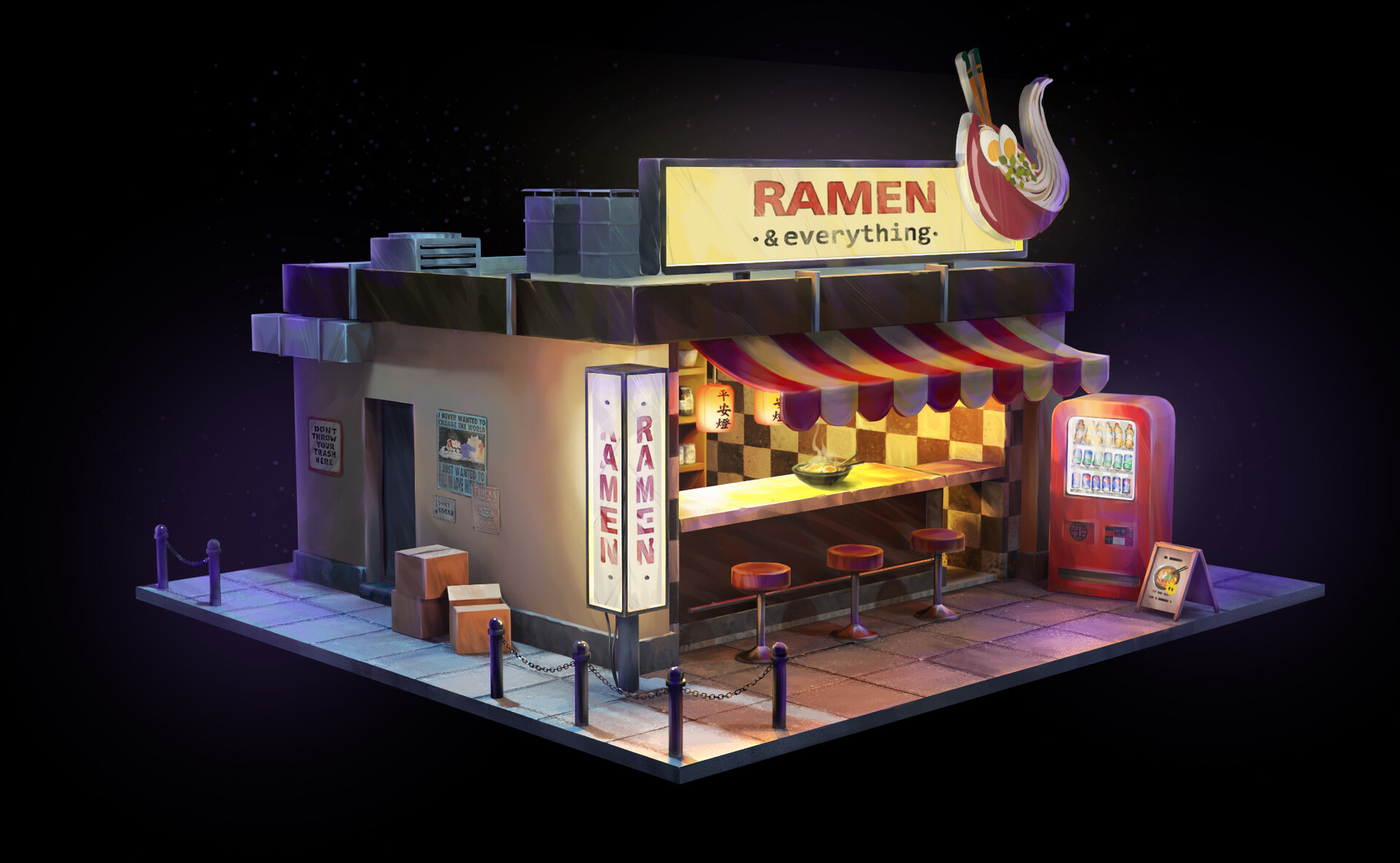 ArtStation - Ramen shop