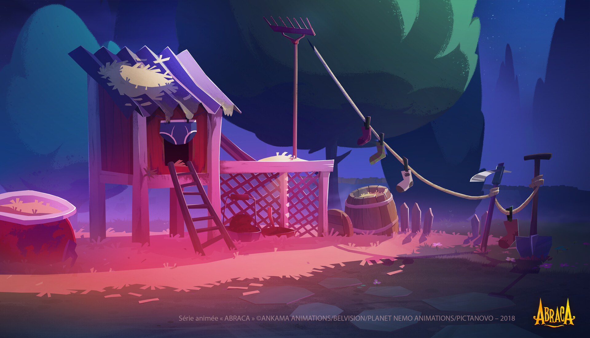 ArtStation - Backgrounds for the Tv Show "Abraca" by Ankama