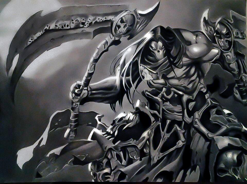 ArtStation - Death darksiders (drawing)