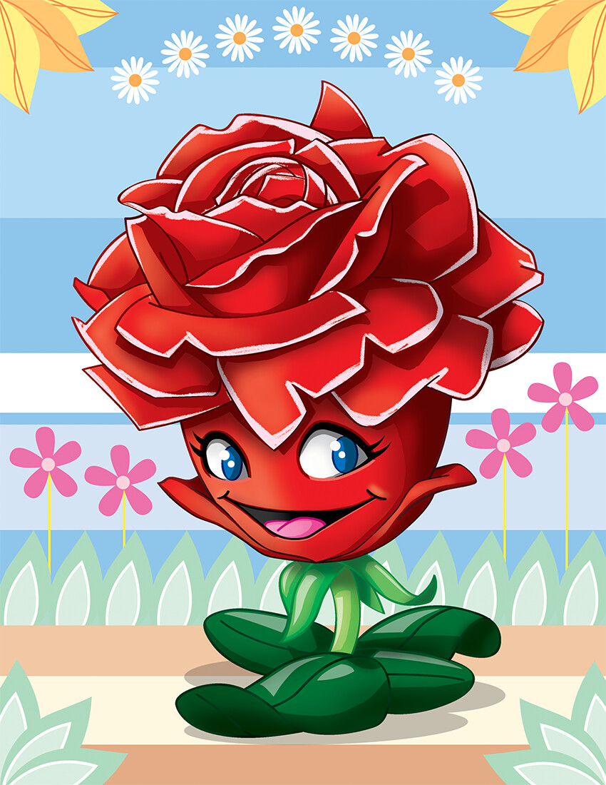 ArtStation - Animated rose to notebook.