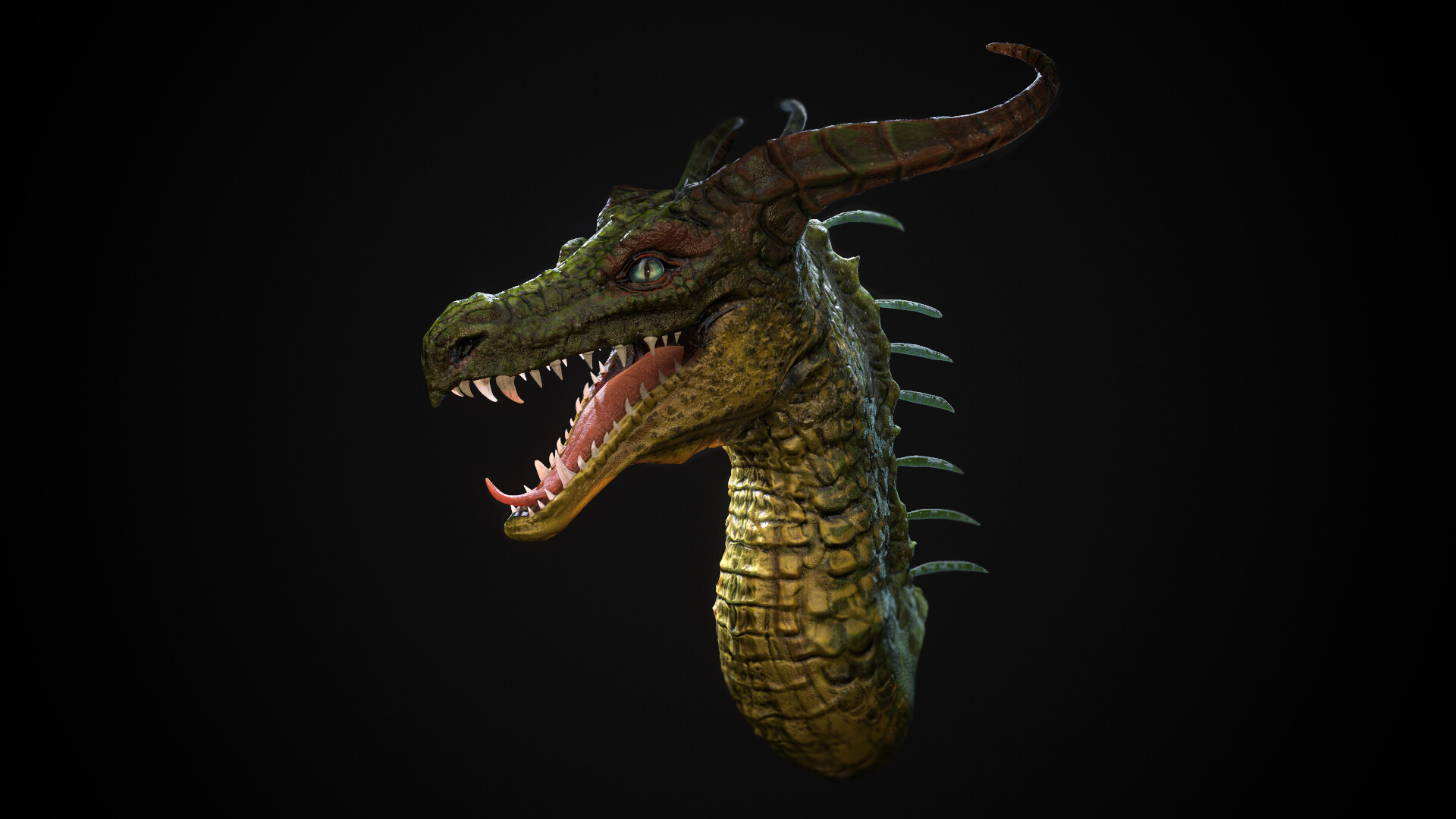 ArtStation - Dragon portrait