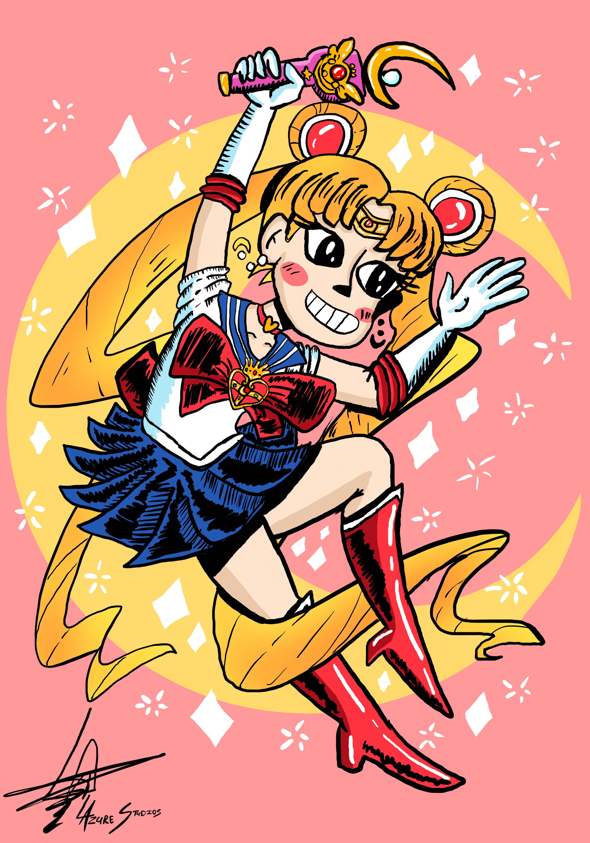ArtStation - Sailor Moon Character Portrait