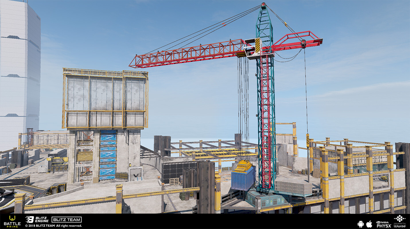 ArtStation - Construction crane (for mobile game)