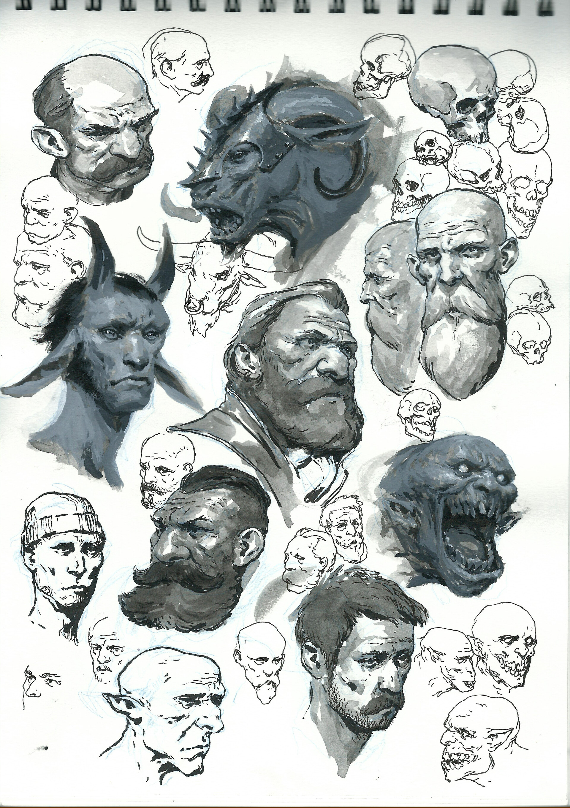 ArtStation - random acrylic sketches
